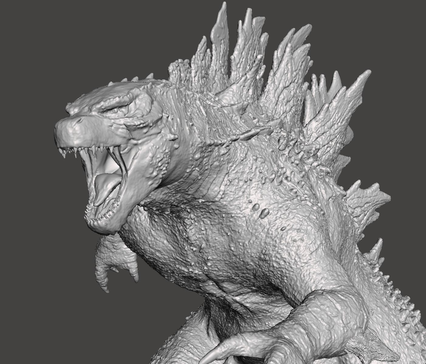 GODZILLA EVOLVED RUNNING x KONG 2024 SHIMO ULTRA DETAILED STL 3D model ...