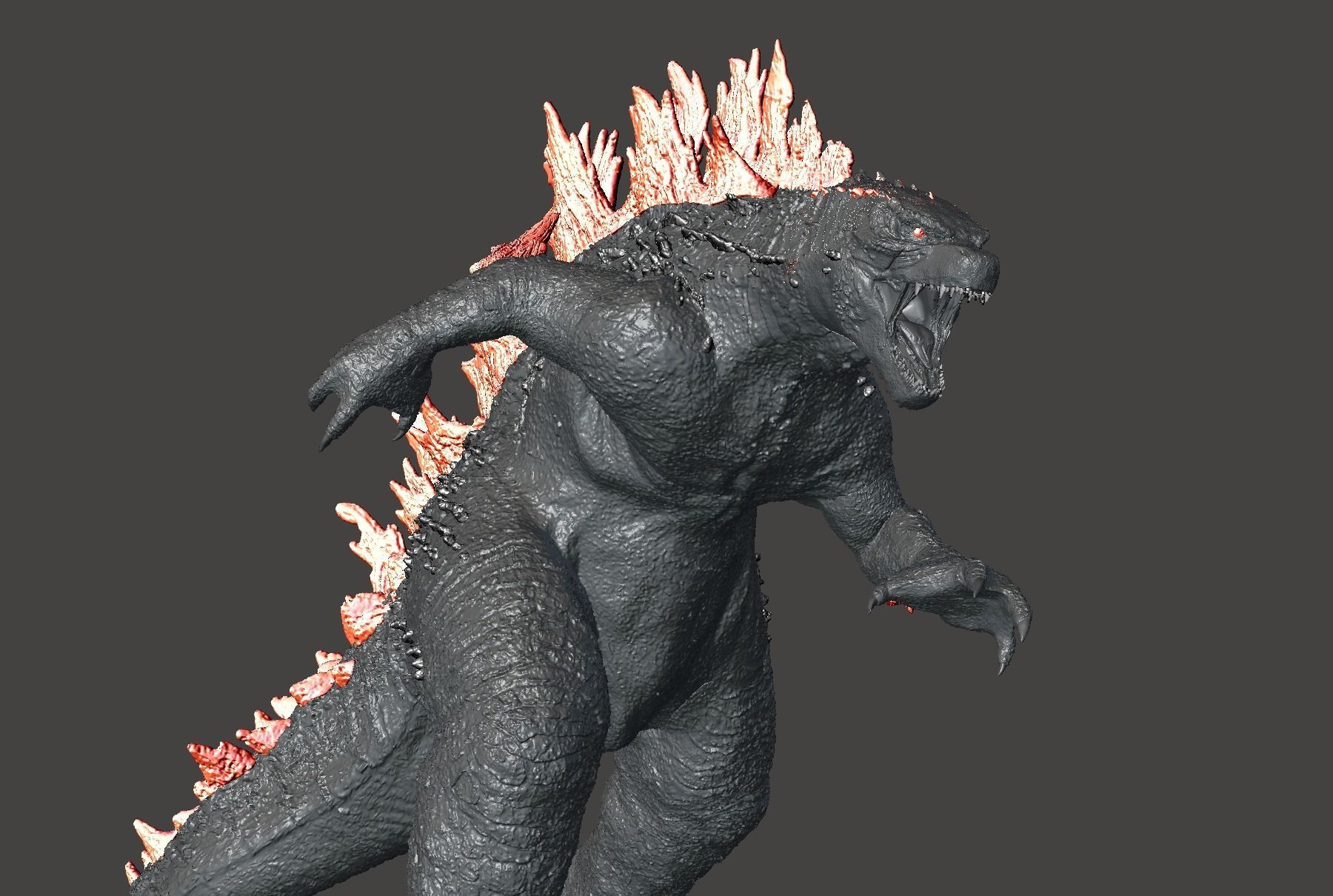 GODZILLA EVOLVED RUNNING x KONG 2024 SHIMO ULTRA DETAILED STL 3D model ...