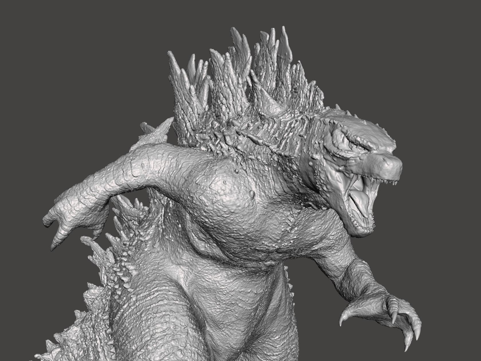 GODZILLA EVOLVED RUNNING x KONG 2024 SHIMO ULTRA DETAILED STL 3D model ...