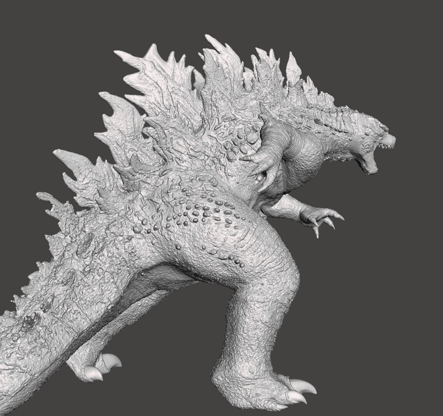 GODZILLA EVOLVED RUNNING x KONG 2024 SHIMO ULTRA DETAILED STL 3D model ...