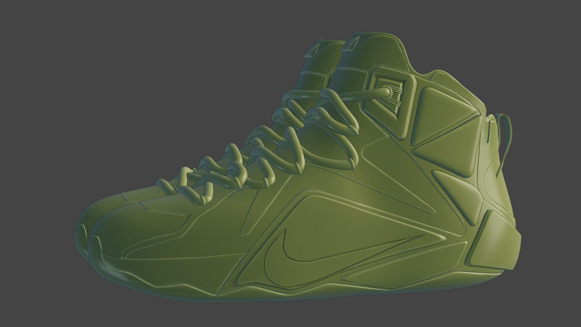Nike Lebron monstera leaf graffiti 3D model | CGTrader
