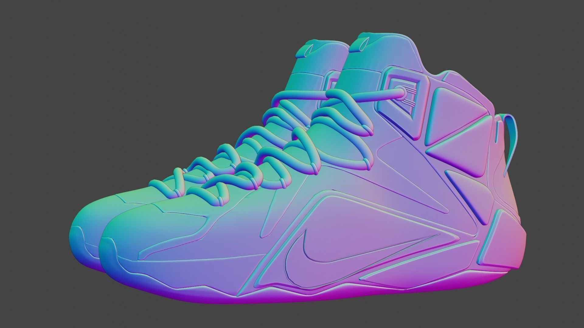 Nike Lebron funky black 3D model | CGTrader