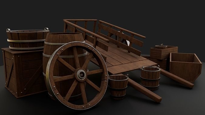 3D model Medieval Props VR / AR / low-poly | CGTrader