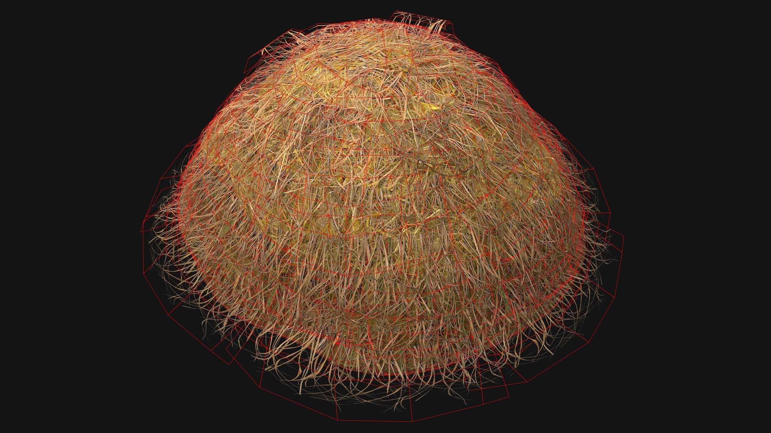 3D model Haystack Stack of Hay Straw Pile VR / AR / low-poly | CGTrader