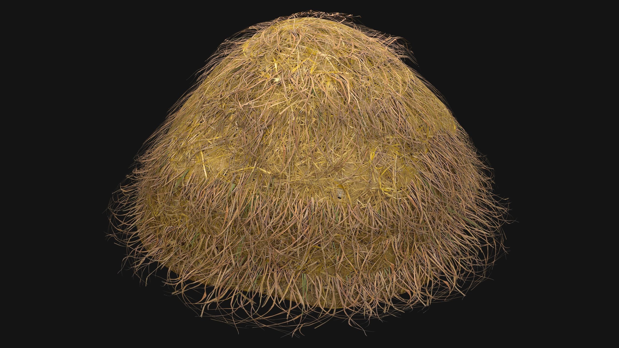 3D model Haystack Stack of Hay Straw Pile VR / AR / low-poly | CGTrader
