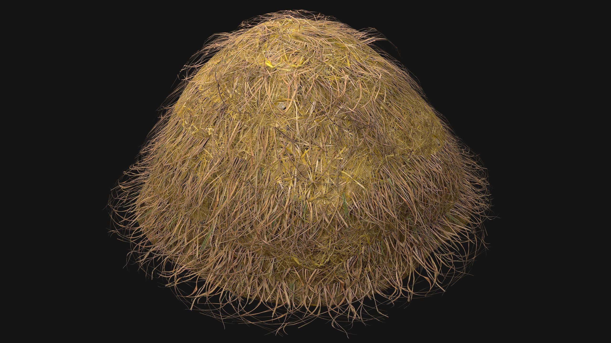 3D model Haystack Stack of Hay Straw Pile VR / AR / low-poly | CGTrader