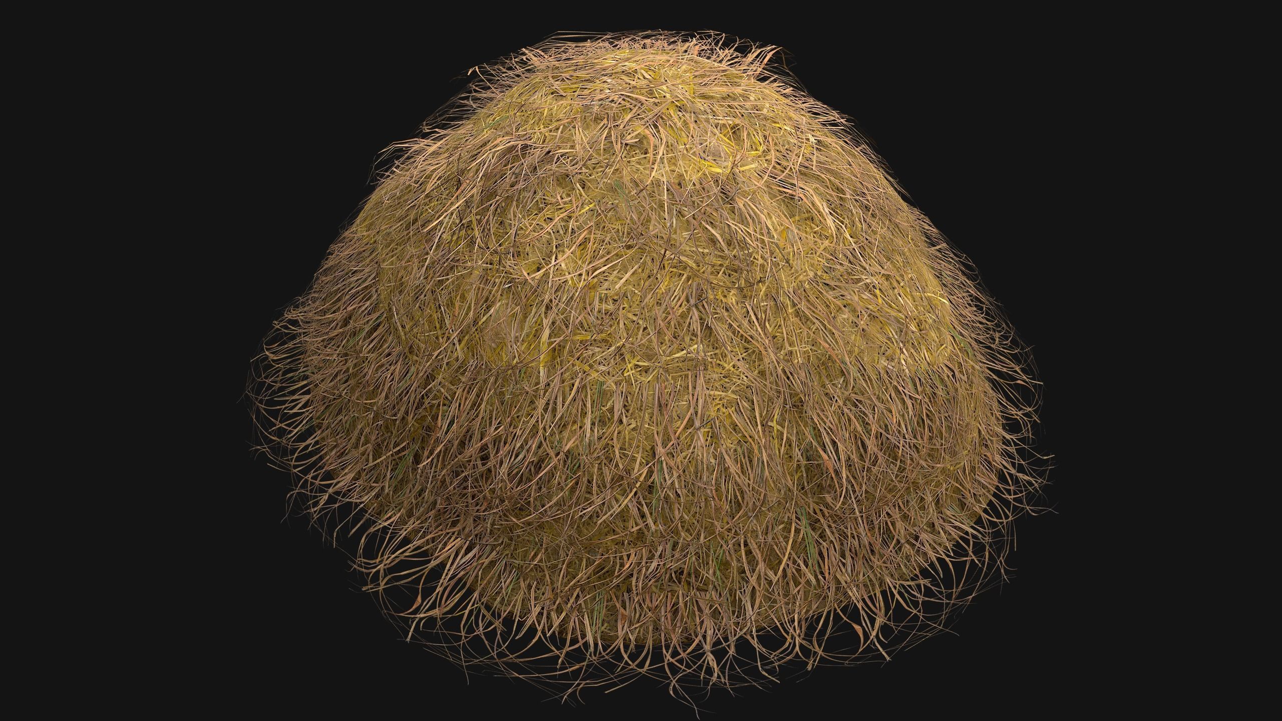 3D model Haystack Stack of Hay Straw Pile VR / AR / low-poly | CGTrader