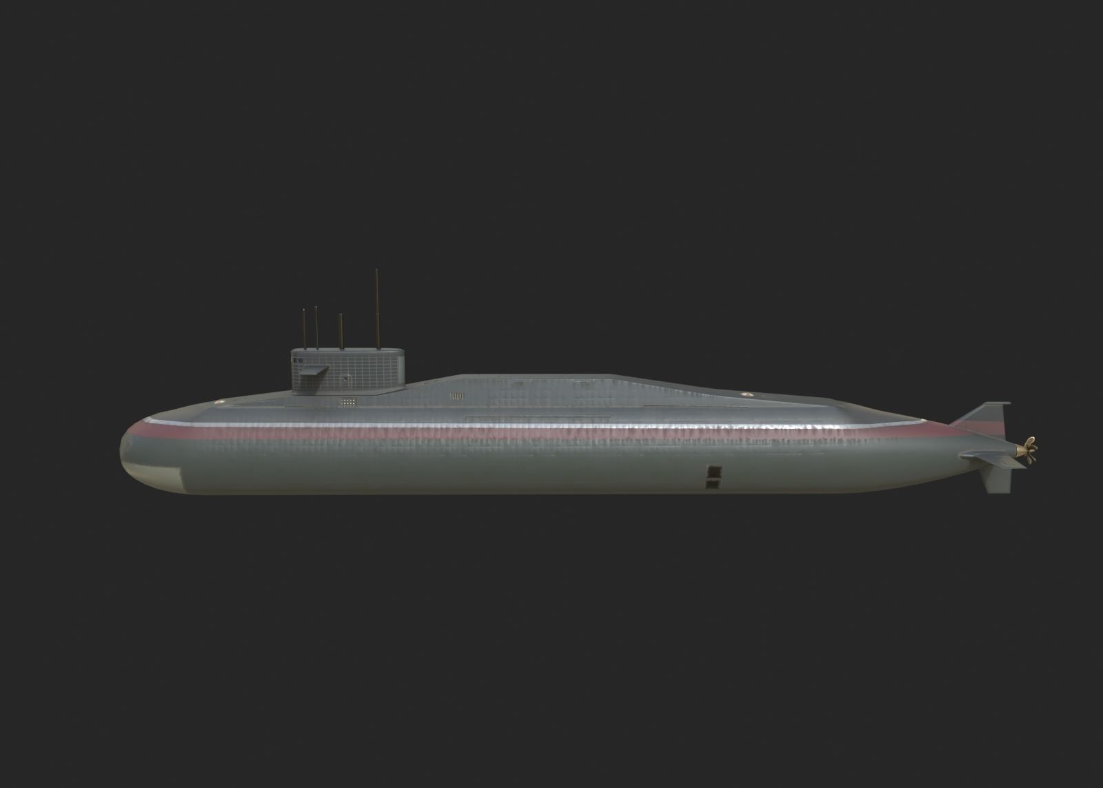 3D model INS Arihant Class Ballistic Missile Submarine VR / AR / low ...