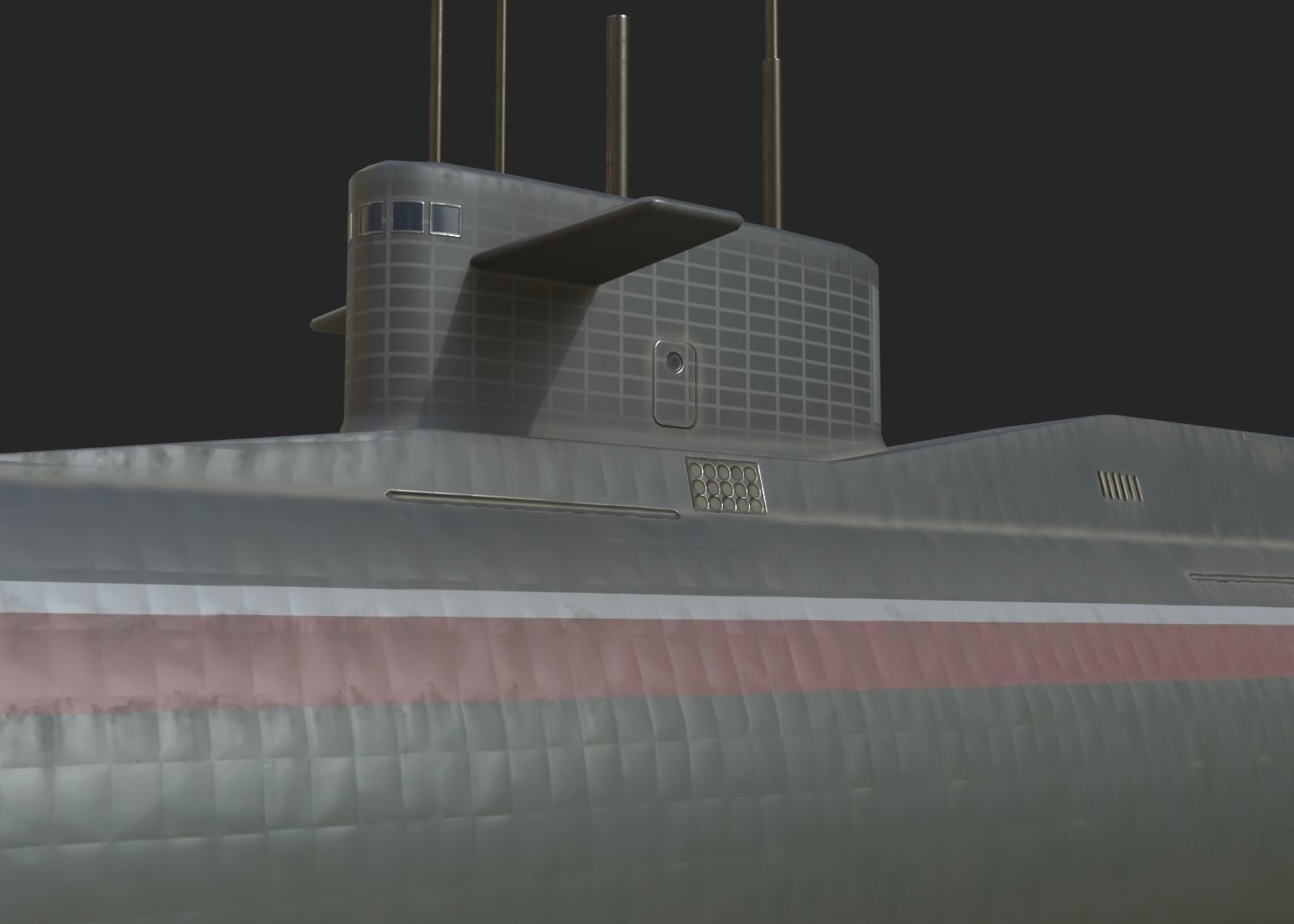 3D model INS Arihant Class Ballistic Missile Submarine VR / AR / low ...