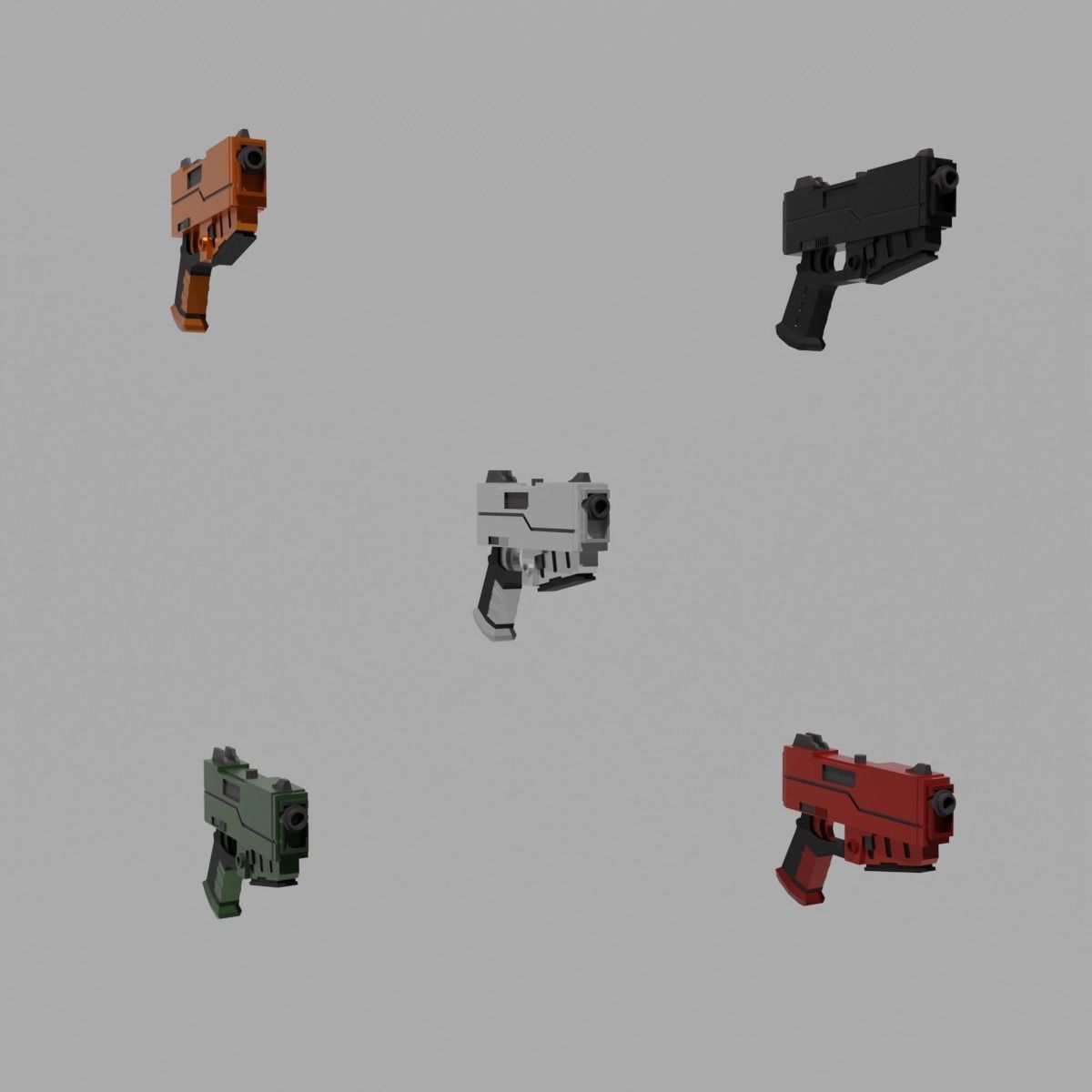 3D model Warhammer 40k Imperial Guard Pistol VR / AR / low-poly | CGTrader
