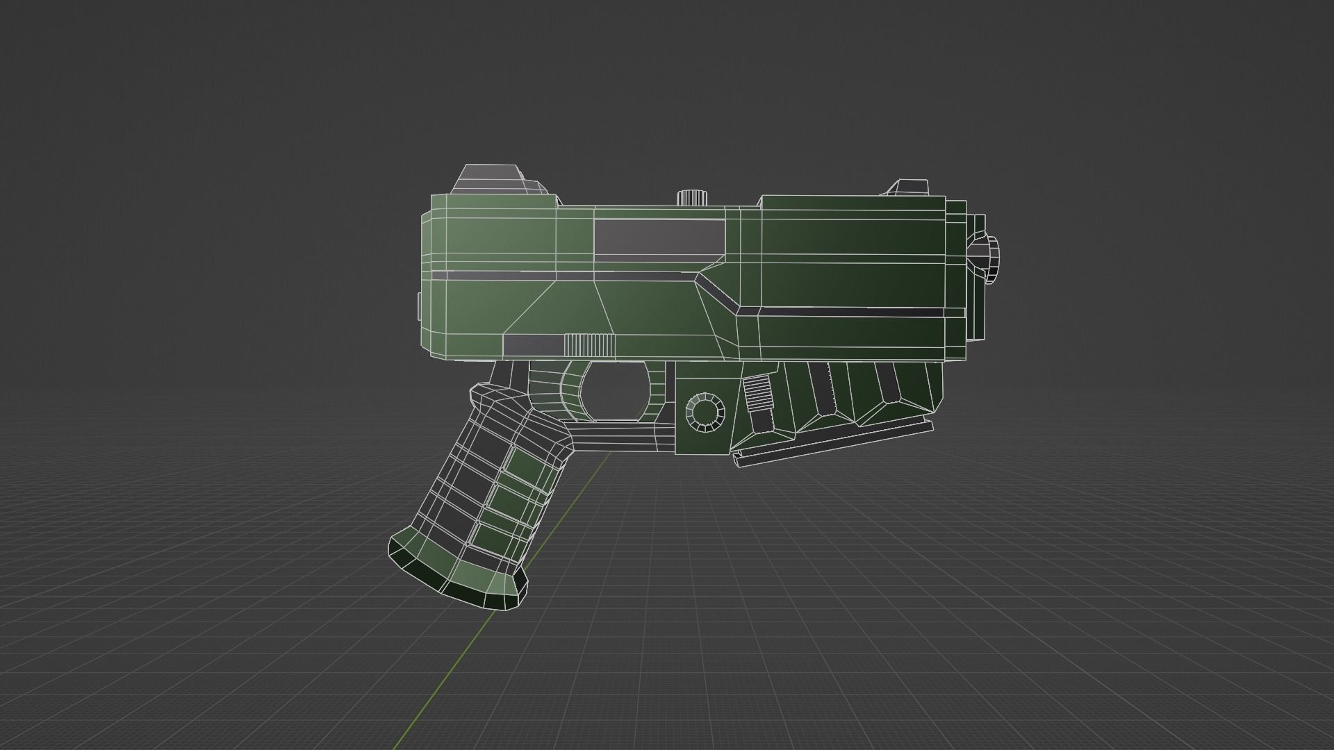 3D model Warhammer 40k Imperial Guard Pistol VR / AR / low-poly | CGTrader