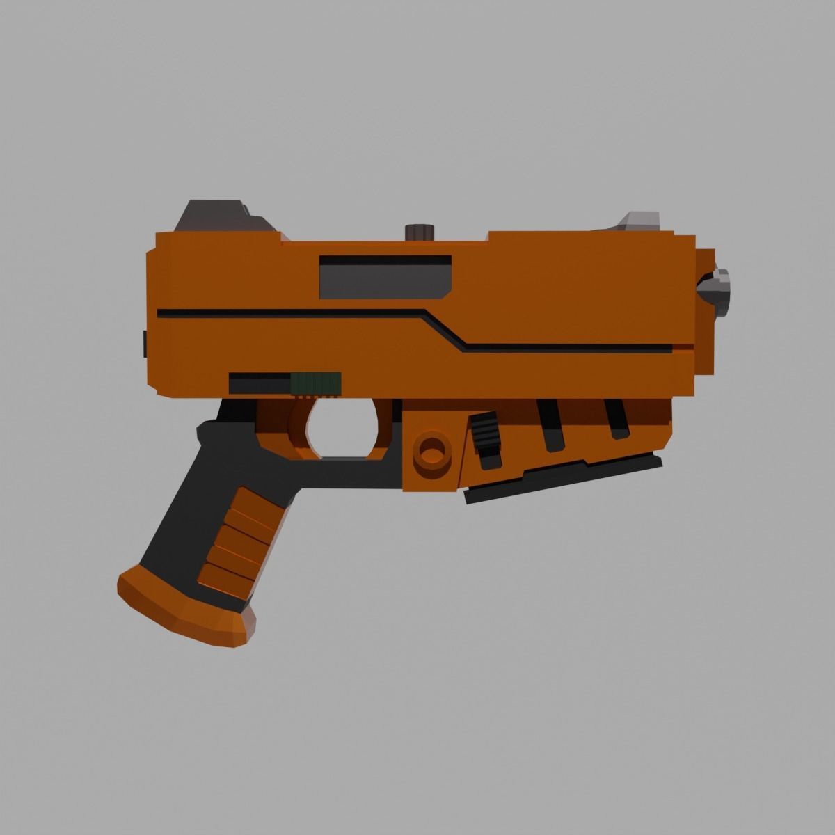 3D model Warhammer 40k Imperial Guard Pistol VR / AR / low-poly | CGTrader