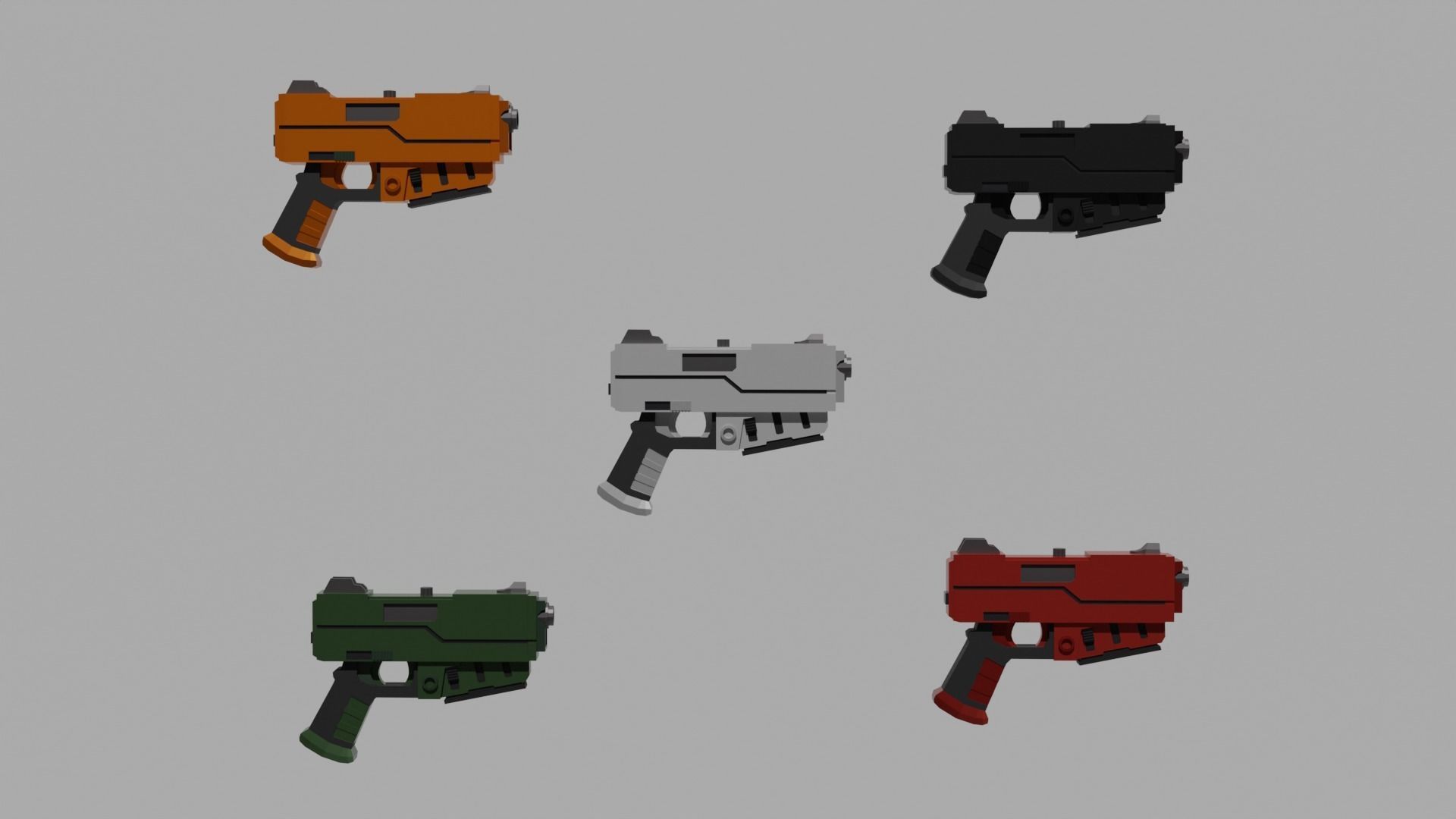3D model Warhammer 40k Imperial Guard Pistol VR / AR / low-poly | CGTrader