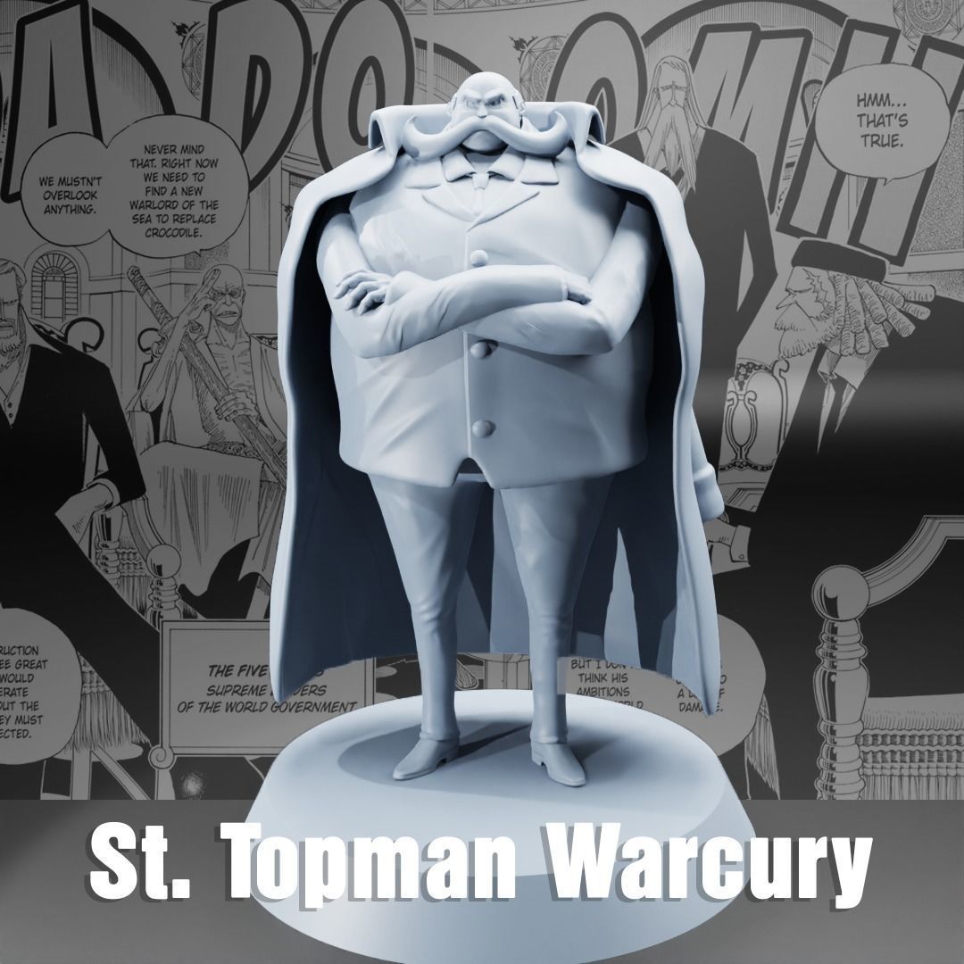 ST TOPMAN WARCURY - FIVE ELDERS - ONE PIECE 3D model 3D printable ...