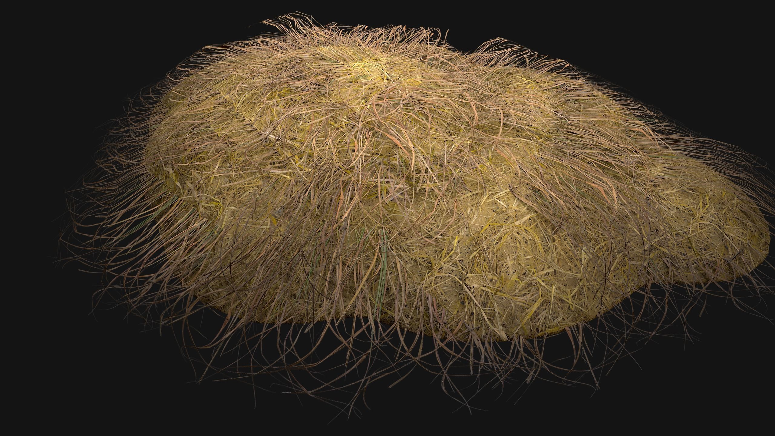 3D model Haystack and Straw on Earth VR / AR / low-poly | CGTrader