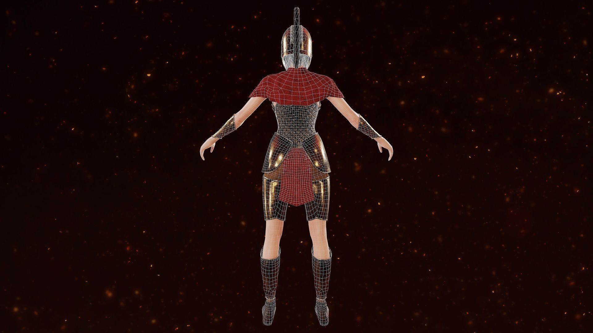3D model Spartan Girl - Game Ready VR / AR / low-poly | CGTrader