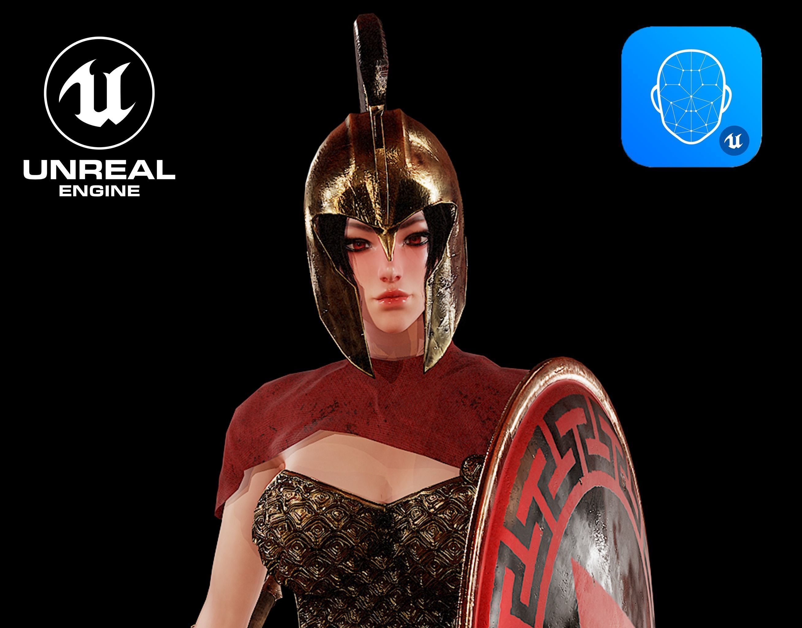 3D model Spartan Girl - Game Ready VR / AR / low-poly | CGTrader