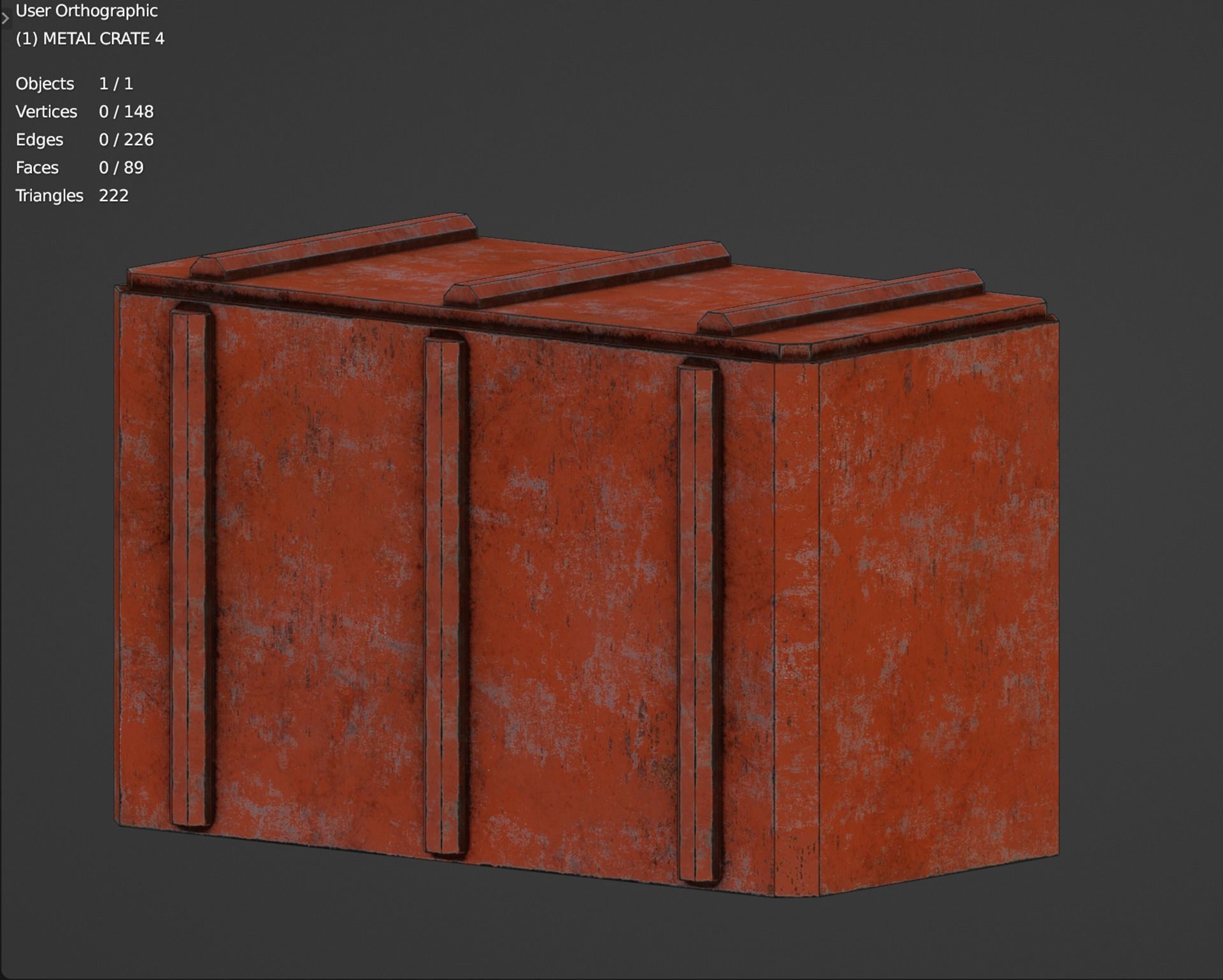 3D model Metal Crates Pack - Metal Boxes Collection VR / AR / low-poly ...