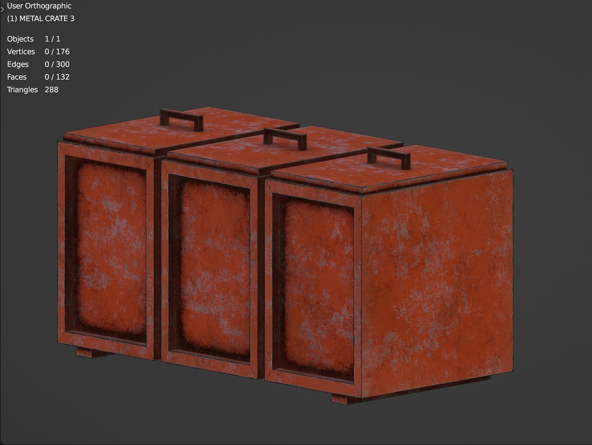 3D model Metal Crates Pack - Metal Boxes Collection VR / AR / low-poly ...