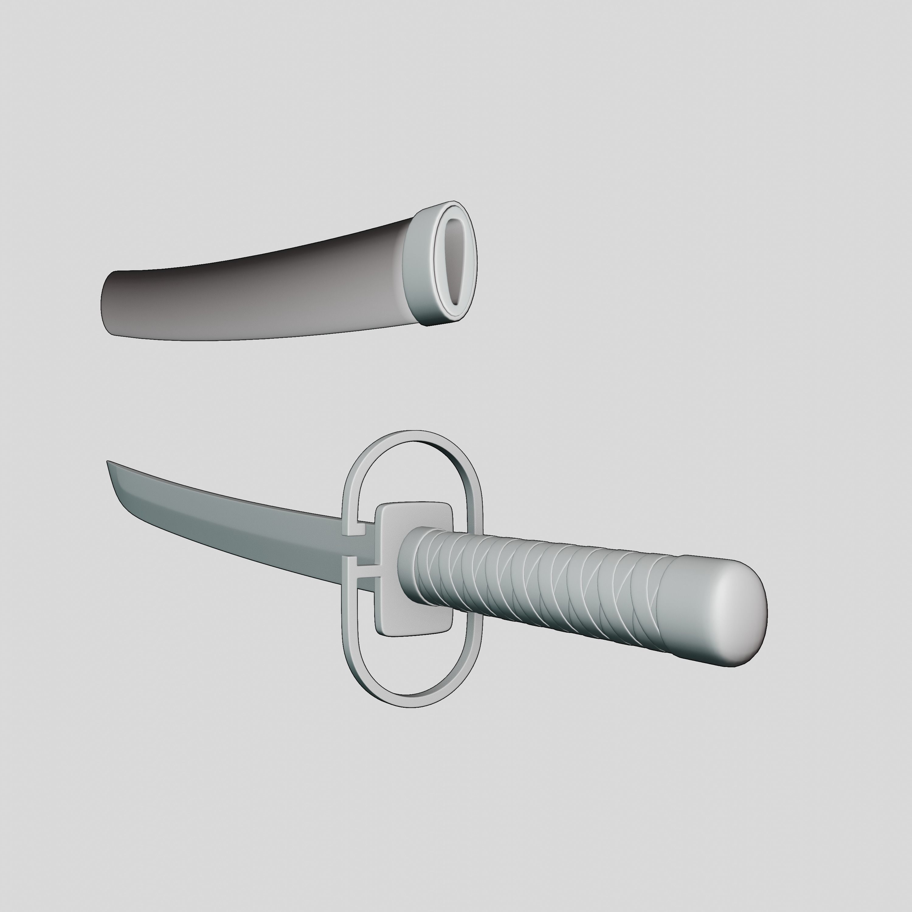Bleach - Kamishiniyali Shinso Sword of Gin Ichimaru 3D model 3D ...