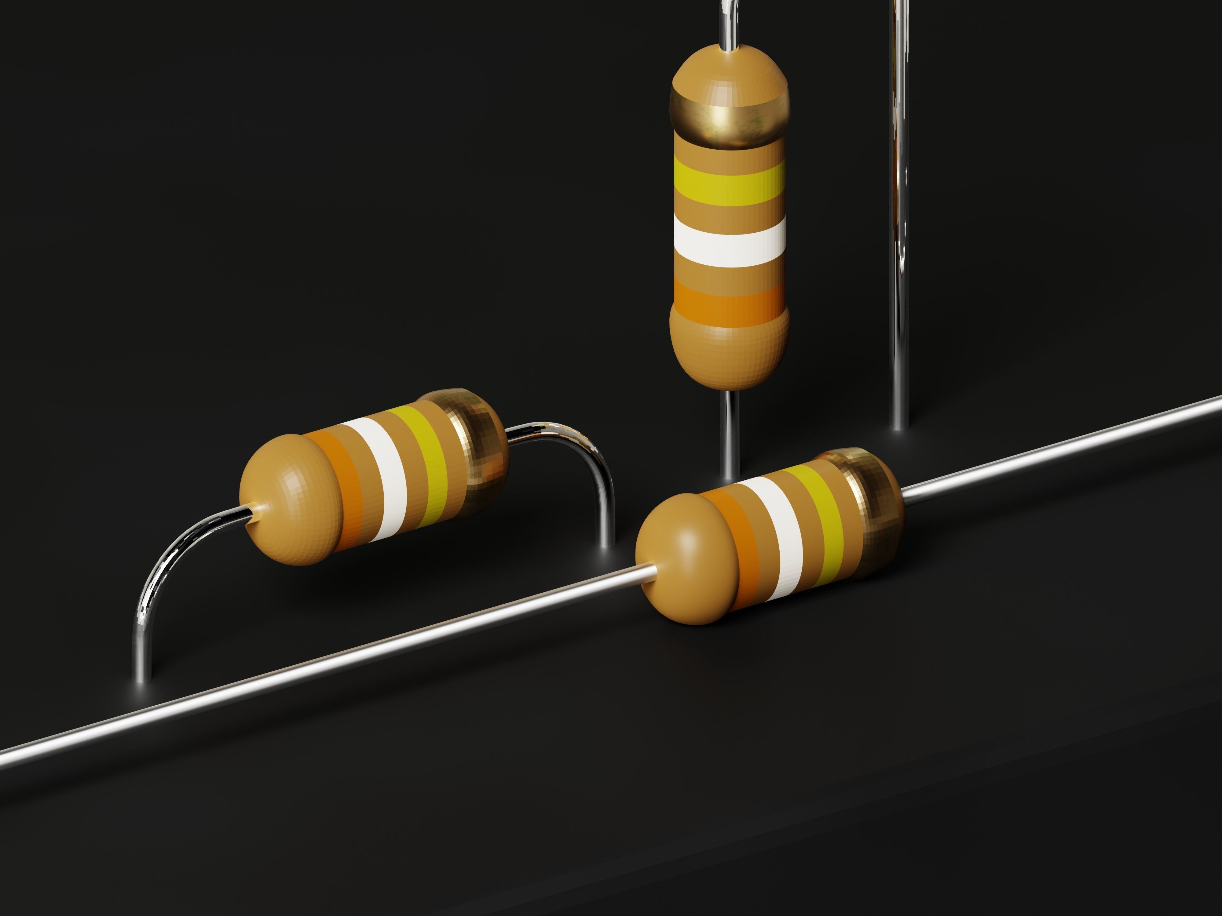 3D model Ohm Resistor 3D Model VR / AR / low-poly | CGTrader