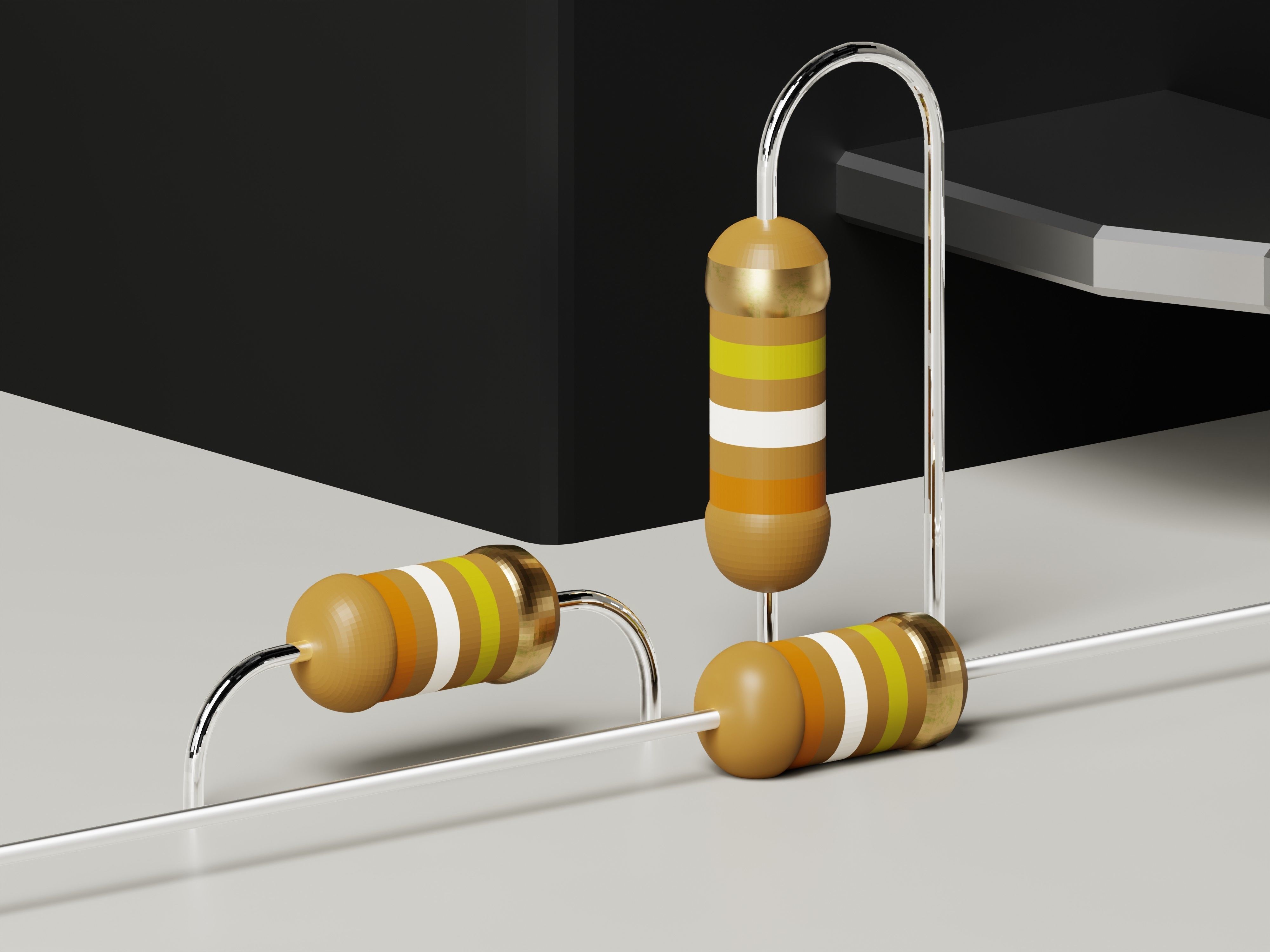 3D model Ohm Resistor 3D Model VR / AR / low-poly | CGTrader