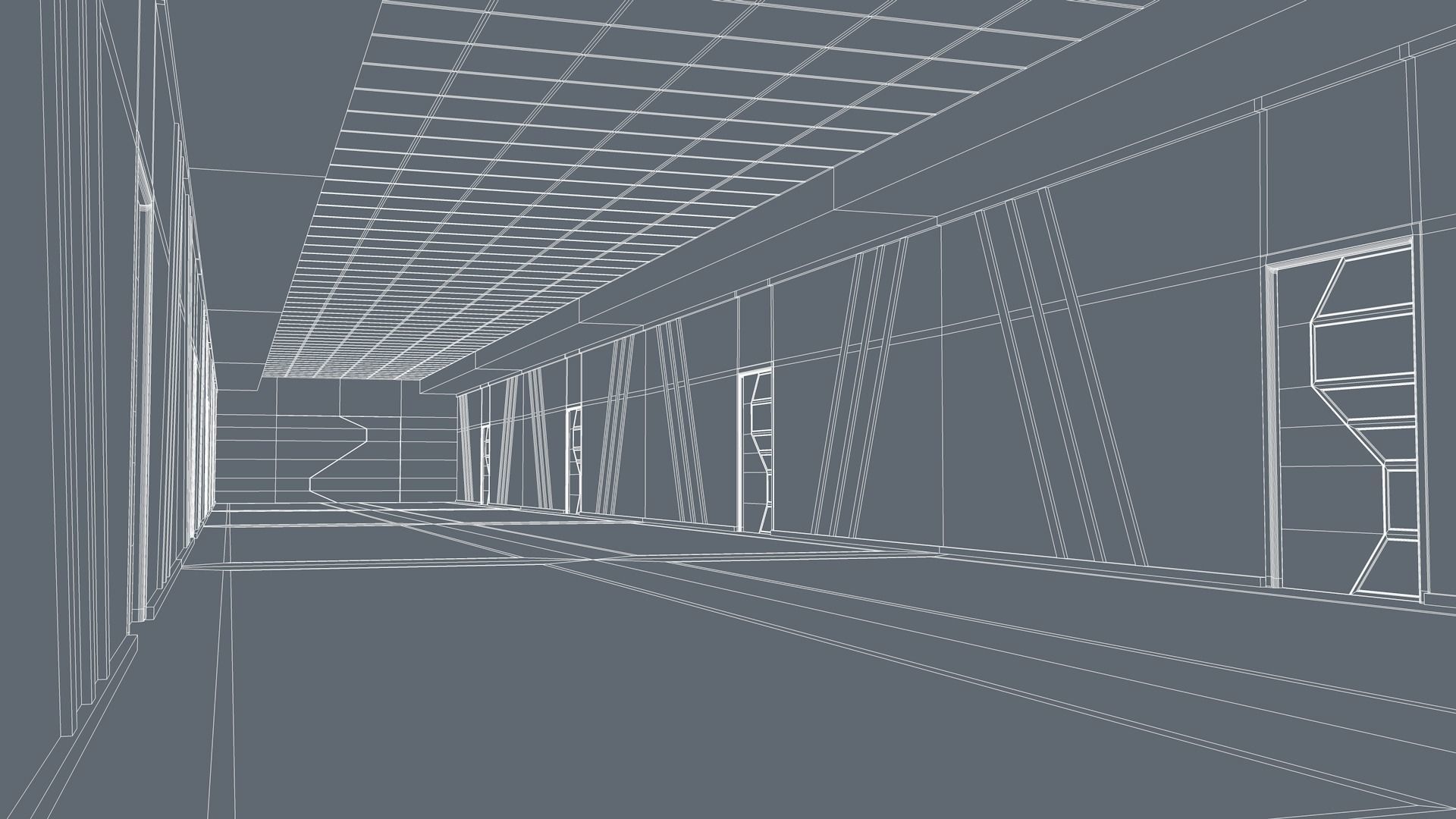 3D model Modern Apartment Corridor VR / AR / low-poly | CGTrader