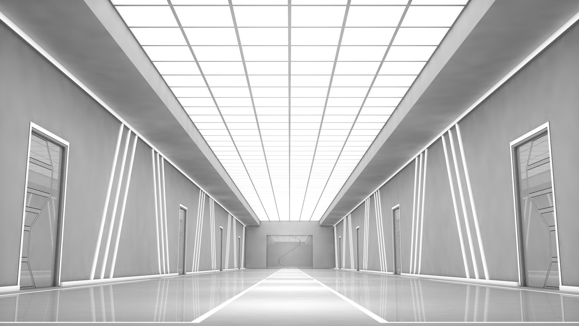 3D model Modern Apartment Corridor VR / AR / low-poly | CGTrader