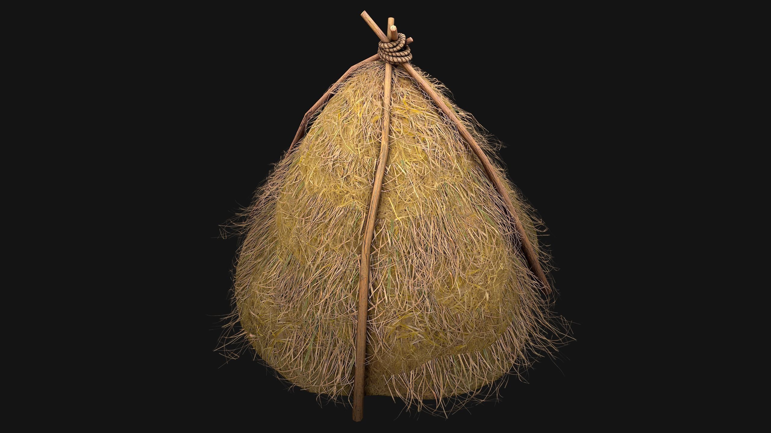 3D model Hay Haystack Bale Farm Pack VR / AR / low-poly | CGTrader