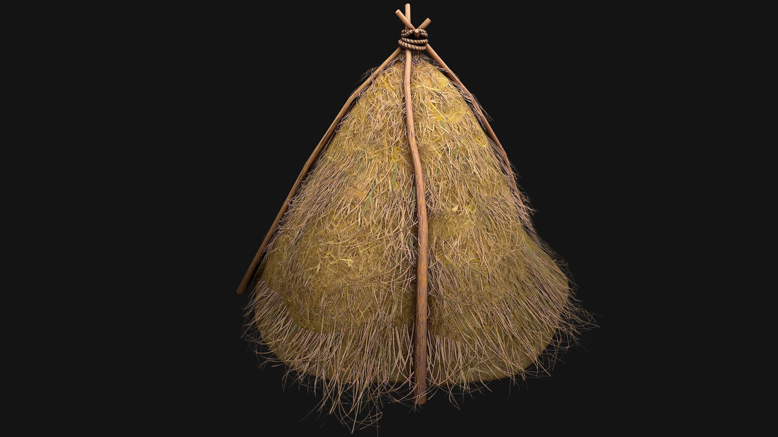 3D model Hay Haystack Bale Farm Pack VR / AR / low-poly | CGTrader