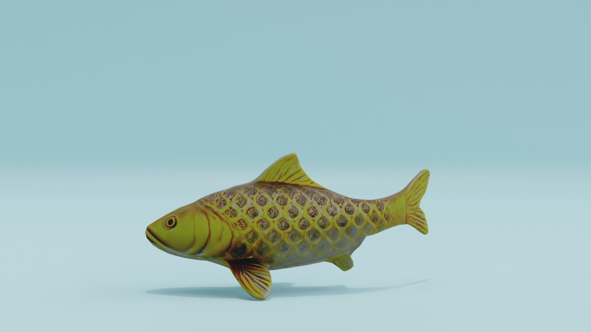 Golden Koi Fish free VR / AR / low-poly 3D model | CGTrader