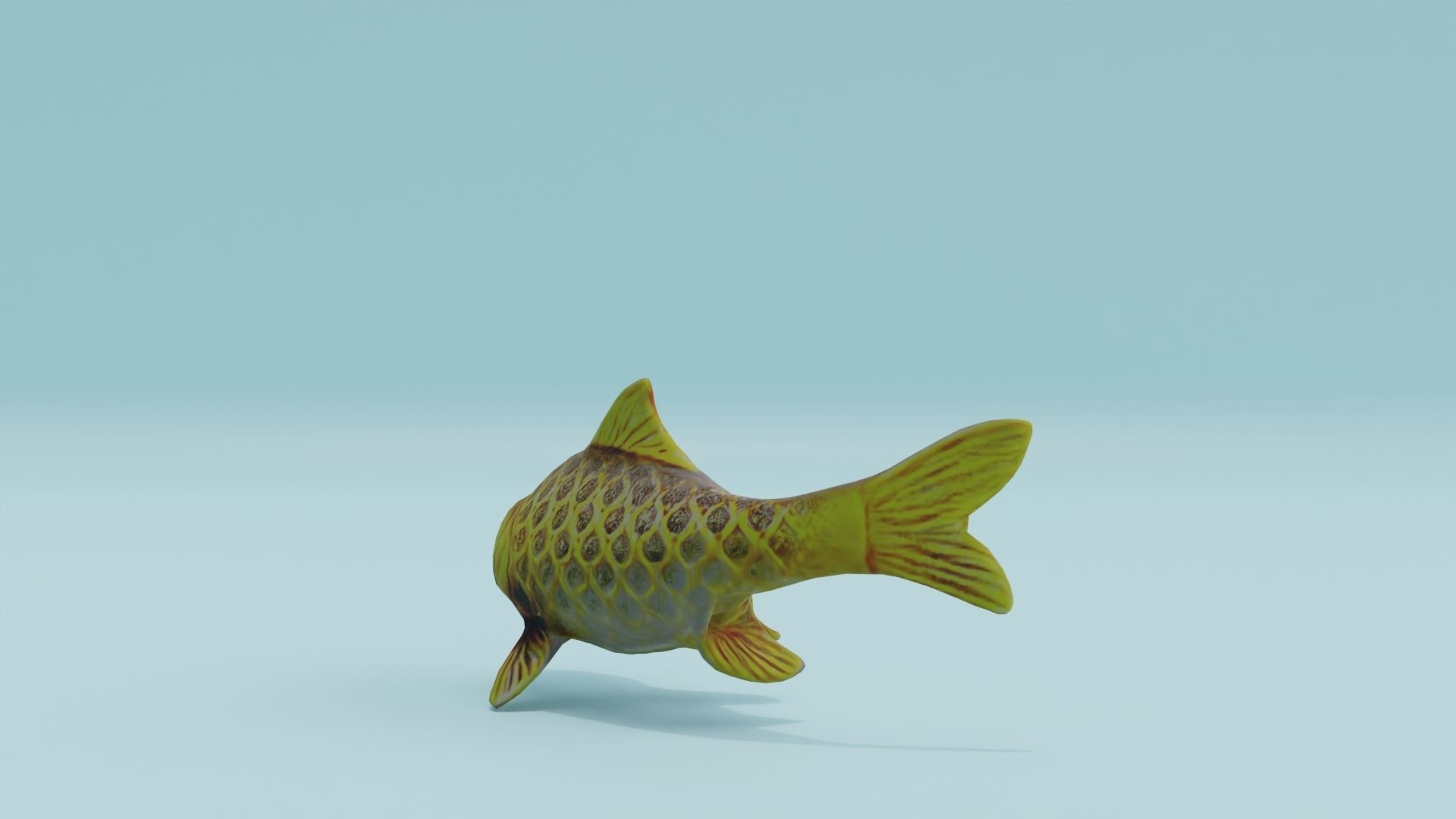 Golden Koi Fish free VR / AR / low-poly 3D model | CGTrader