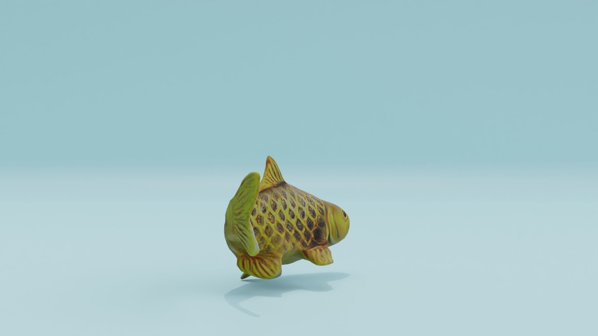Golden Koi Fish free VR / AR / low-poly 3D model | CGTrader