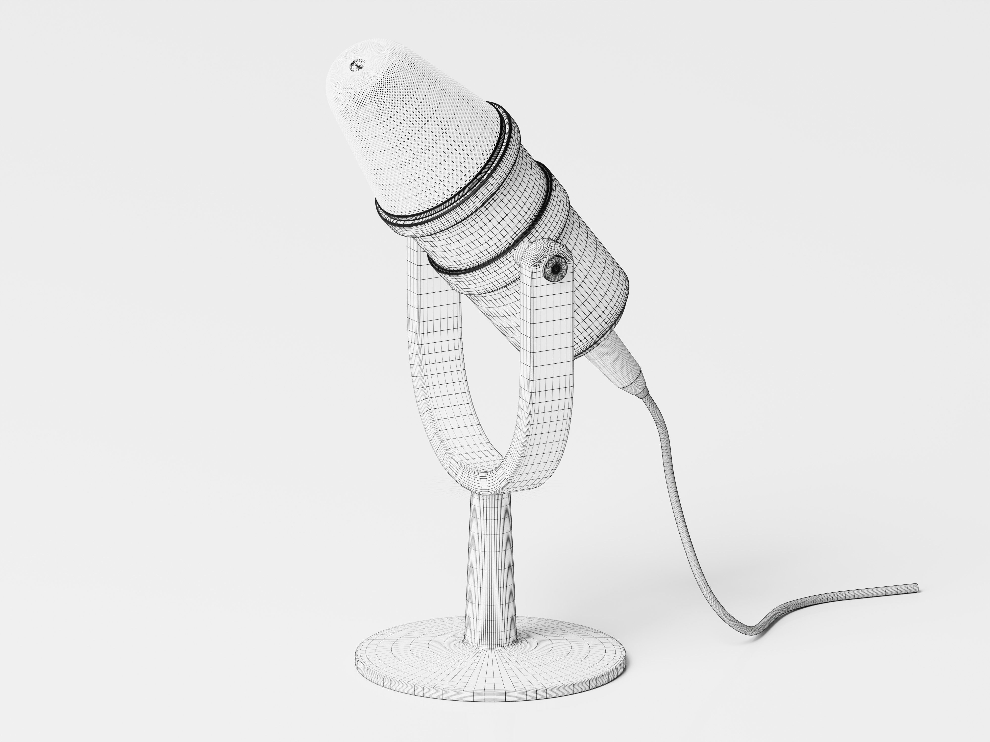 3D model Microphone Professional Condenser Mic 3D Model VR / AR / low-poly | CGTrader