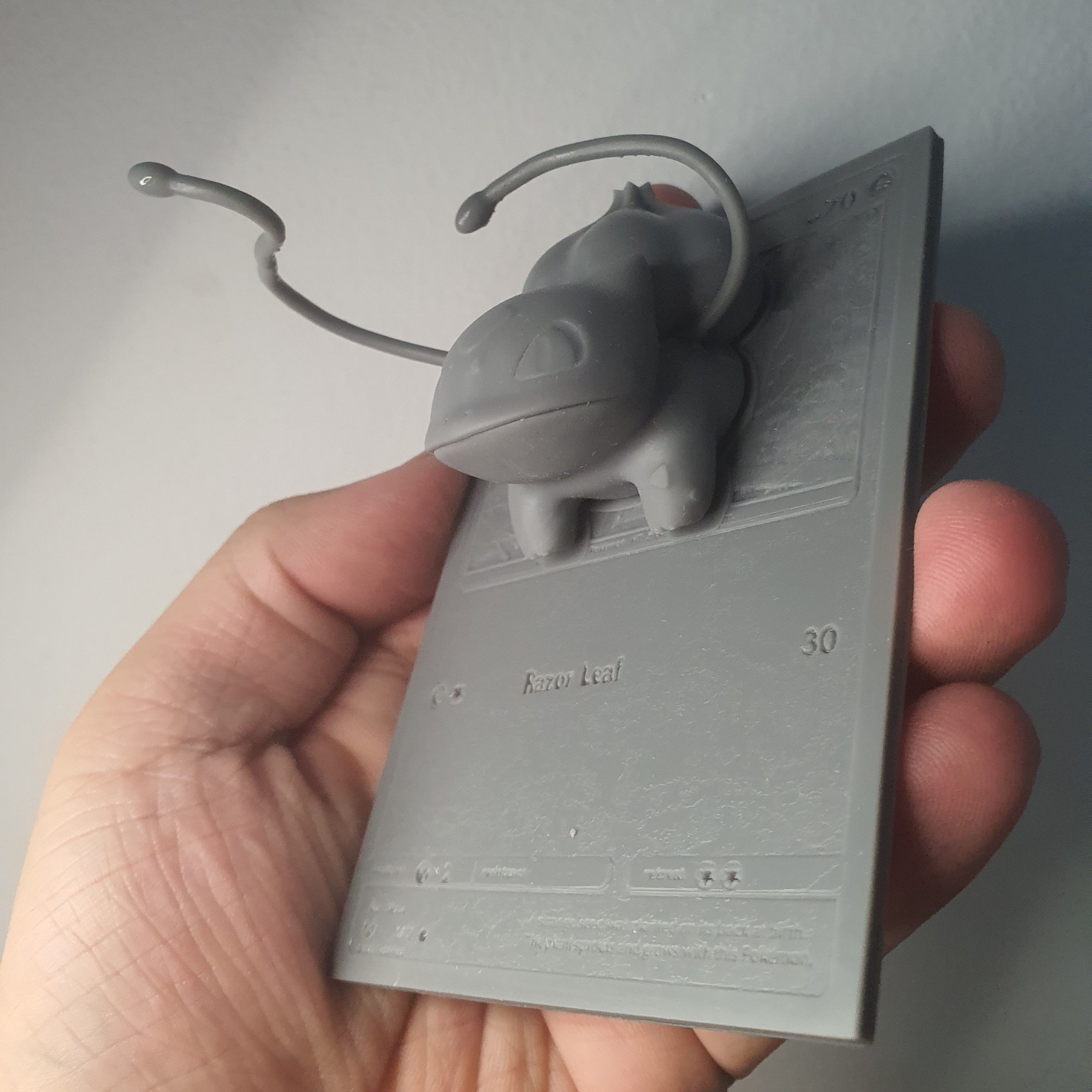 Bulbasaur 4D Card Fan Custom 3D Printing File Pokemon 3D model 3D printable | CGTrader