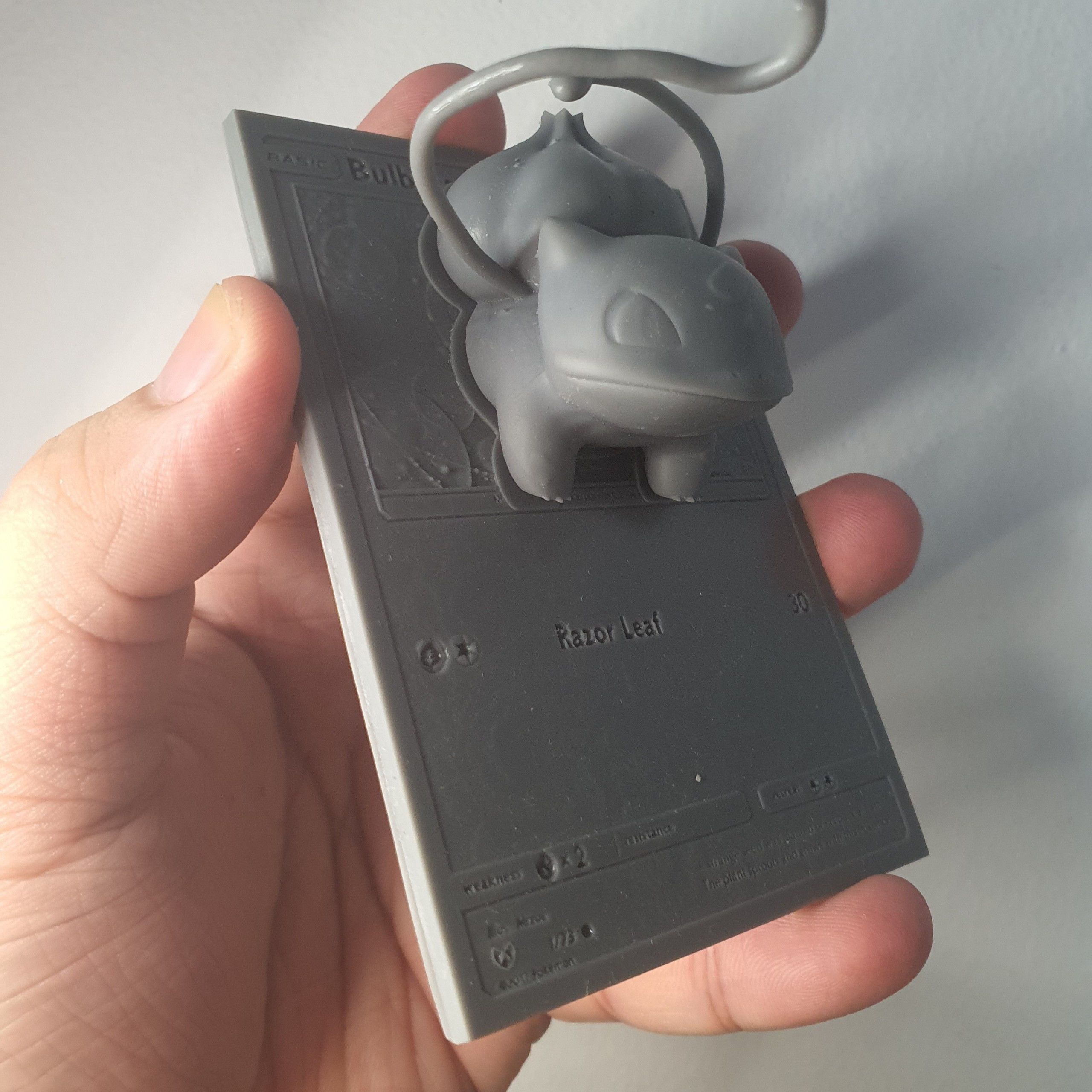 Bulbasaur 4D Card Fan Custom 3D Printing File Pokemon 3D model 3D ...