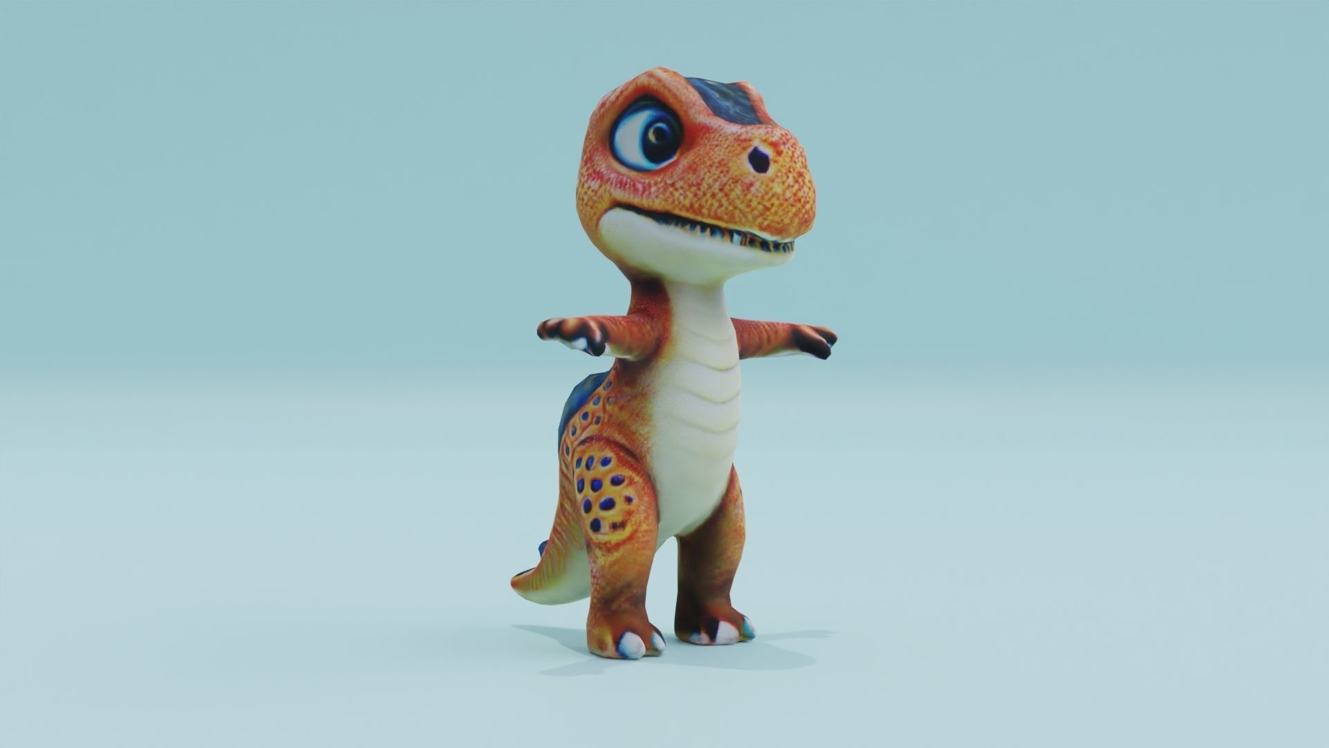 Dinosaur Character T-Pose free VR / AR / low-poly 3D model | CGTrader