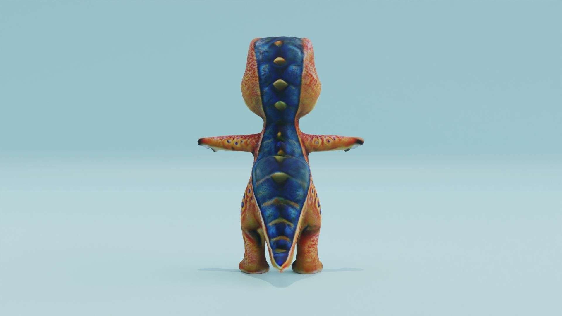 Dinosaur Character T-Pose free VR / AR / low-poly 3D model | CGTrader