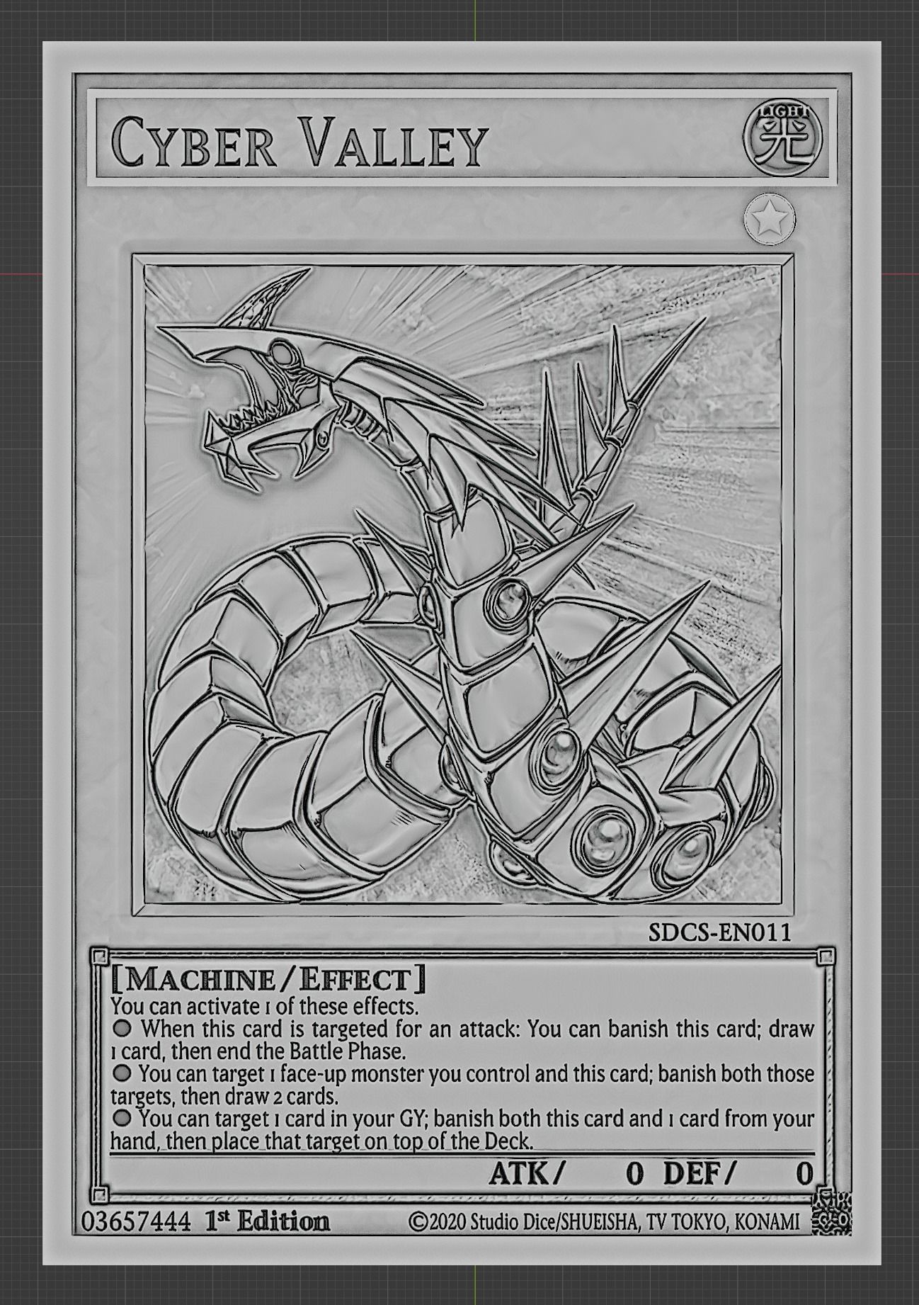 cyber valley - yugioh free 3D model 3D printable | CGTrader