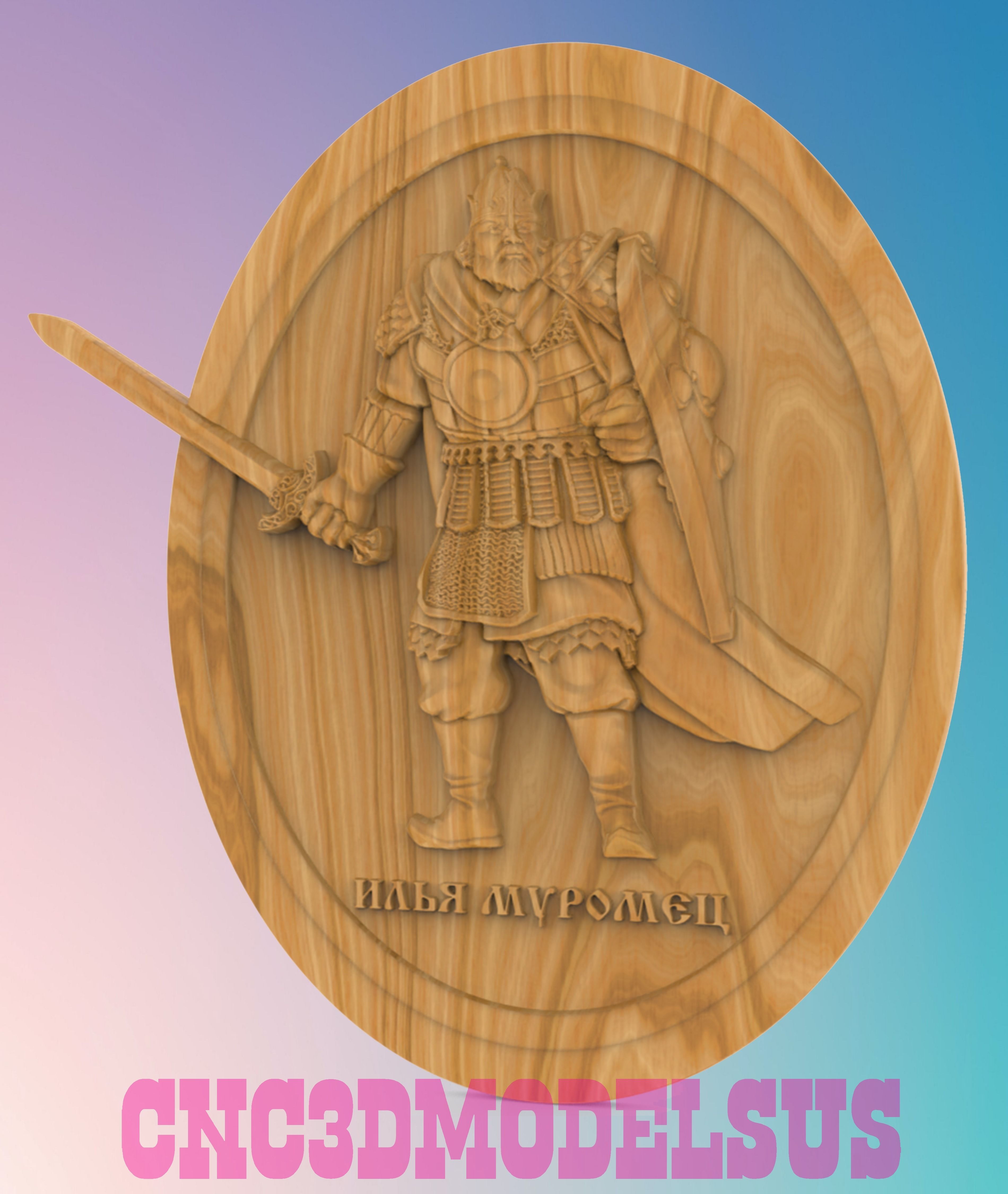 Ilya Muromets 3D MODEL STL FILE FOR CNC ROUTER LASER 3D model 3D ...