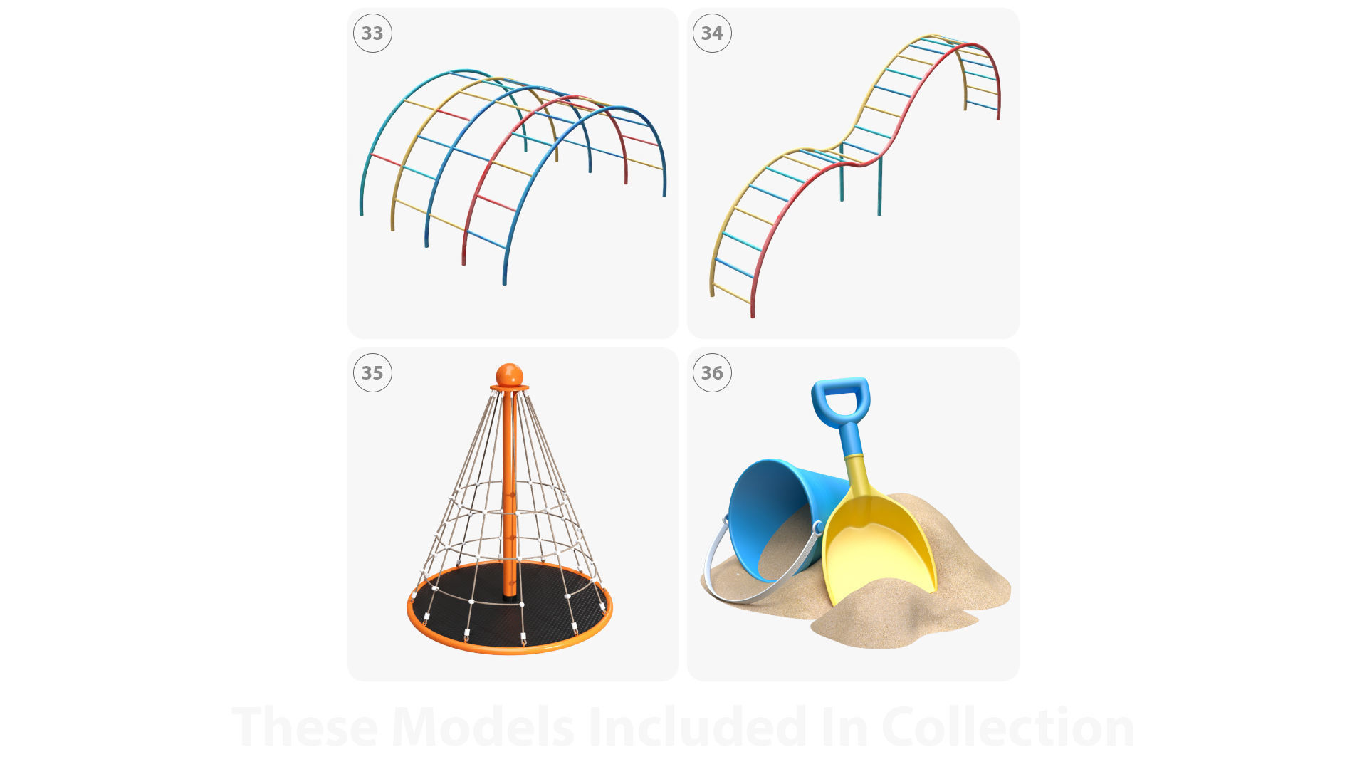 Large playground objects 3D model | CGTrader