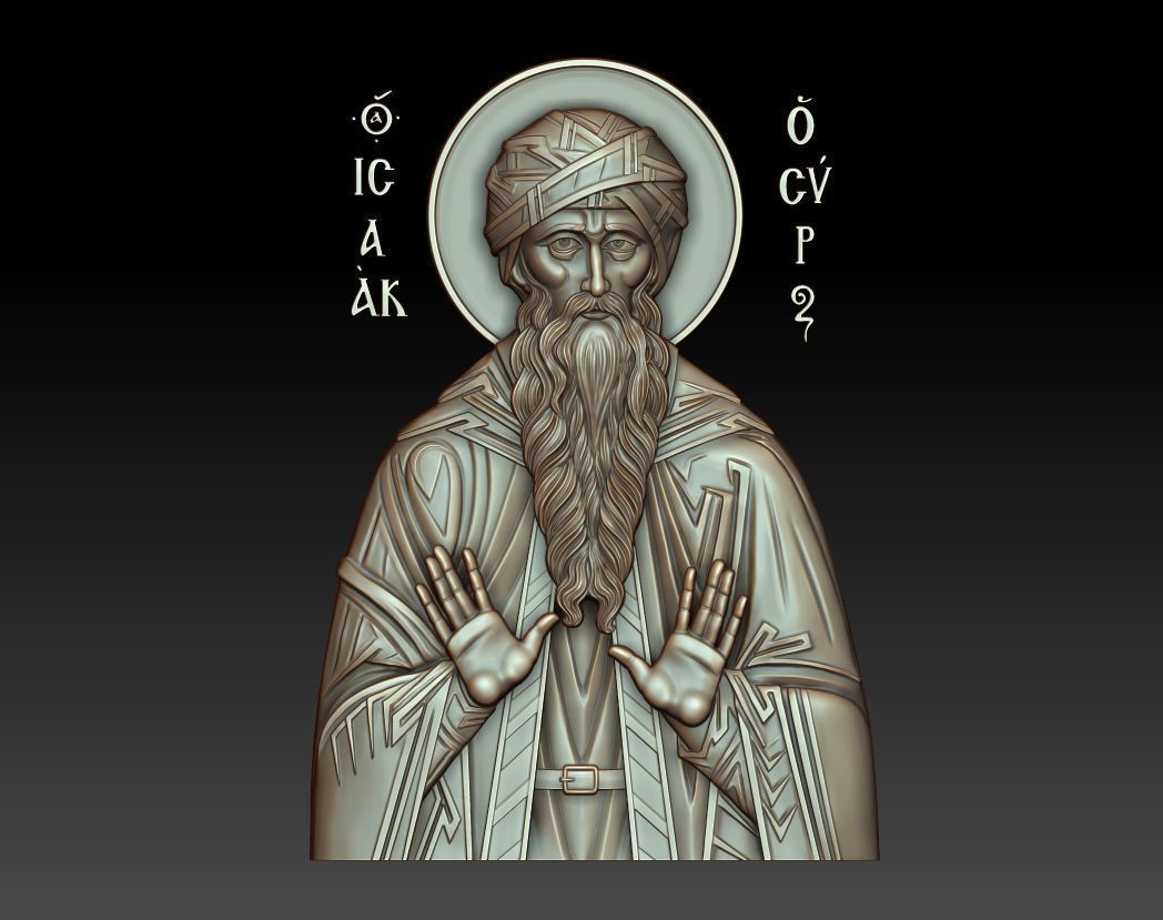 Saint Isaac the Syrian 3D model 3D printable | CGTrader
