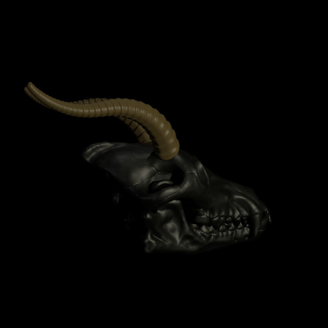 Dragon Horns For Skull Pet Puppet 3D Print 3D model 3D printable | CGTrader