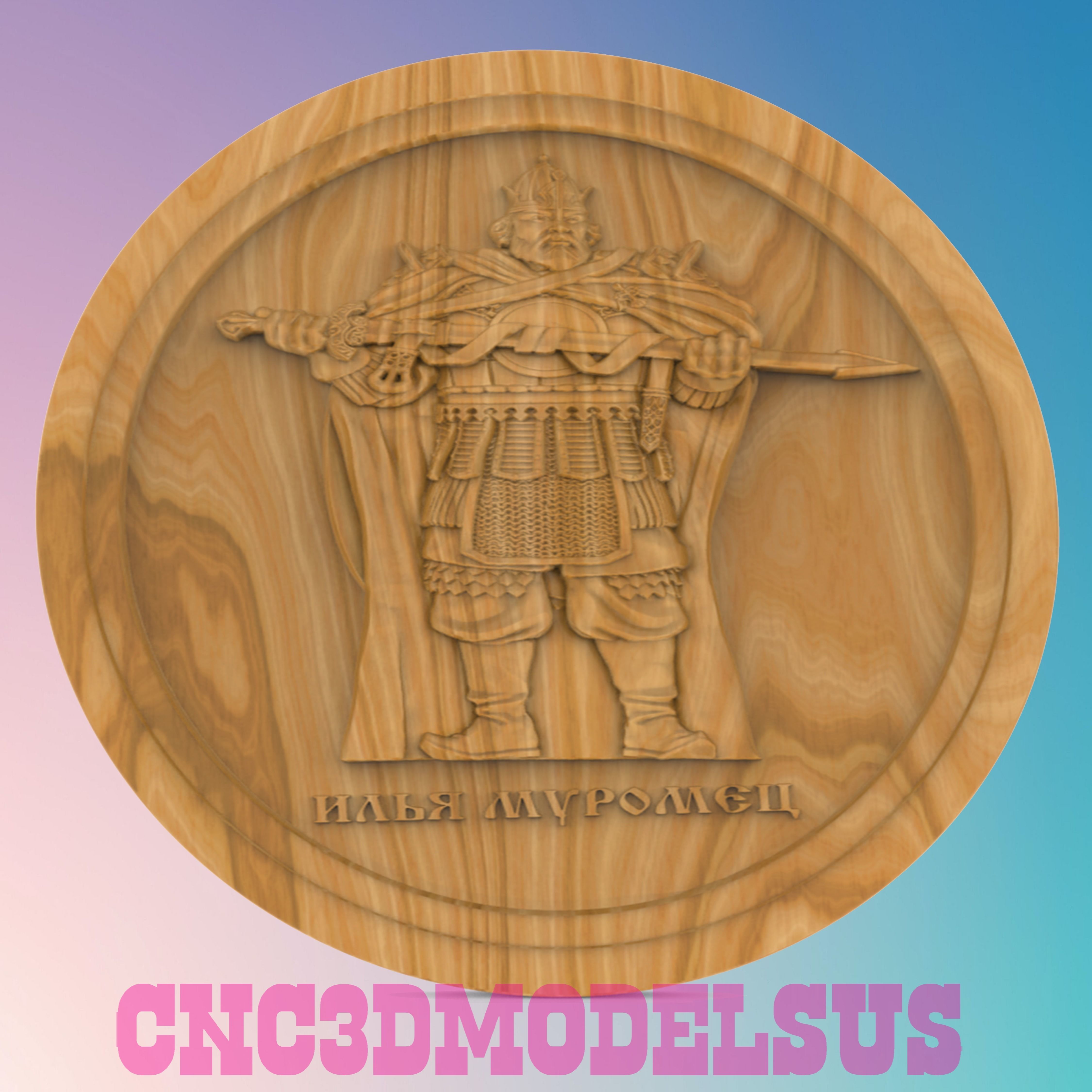 Ilya Muromets 1 3D MODEL STL FILE FOR CNC ROUTER LASER 3D model 3D ...