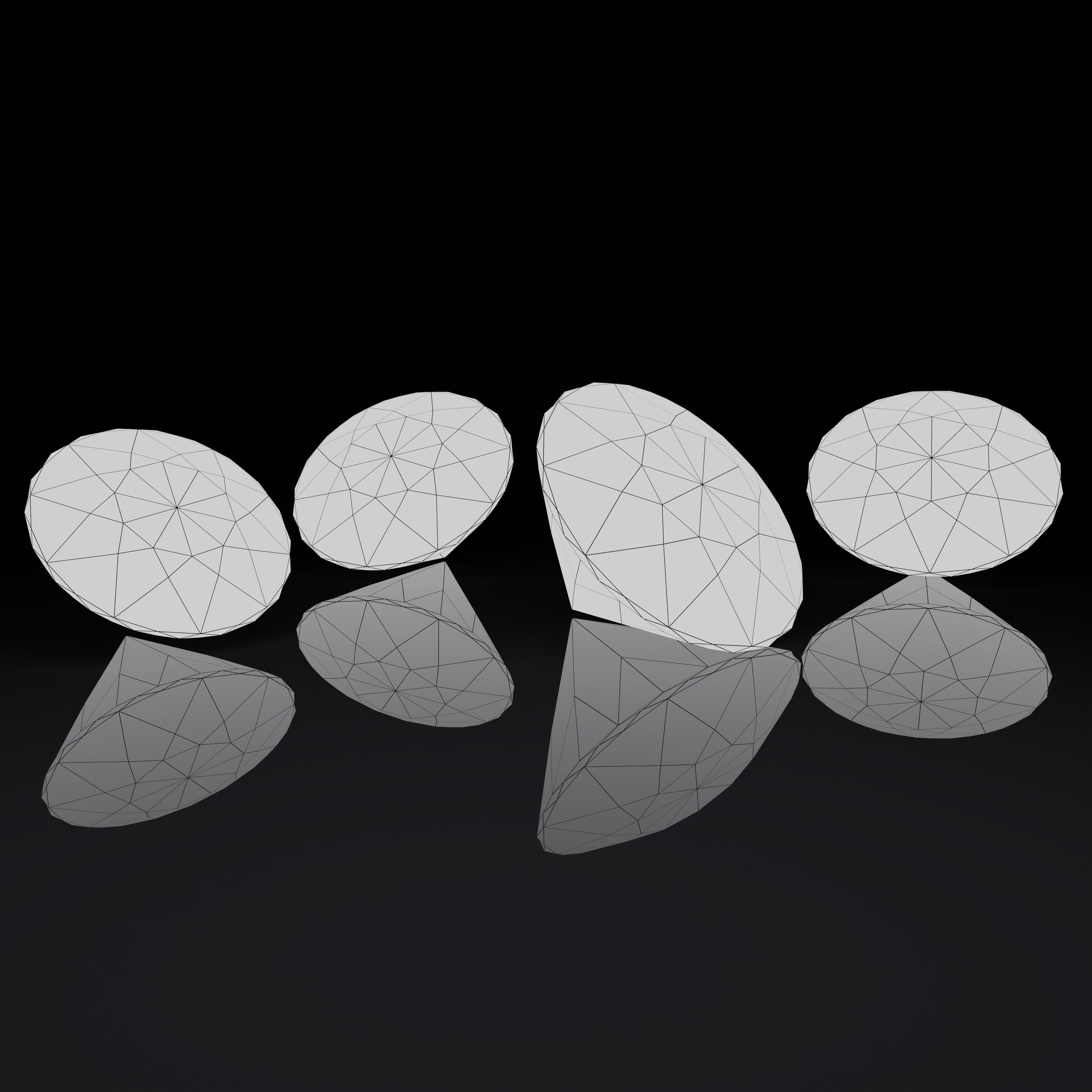 Colored Realistic Diamonds free VR / AR / low-poly 3D model | CGTrader