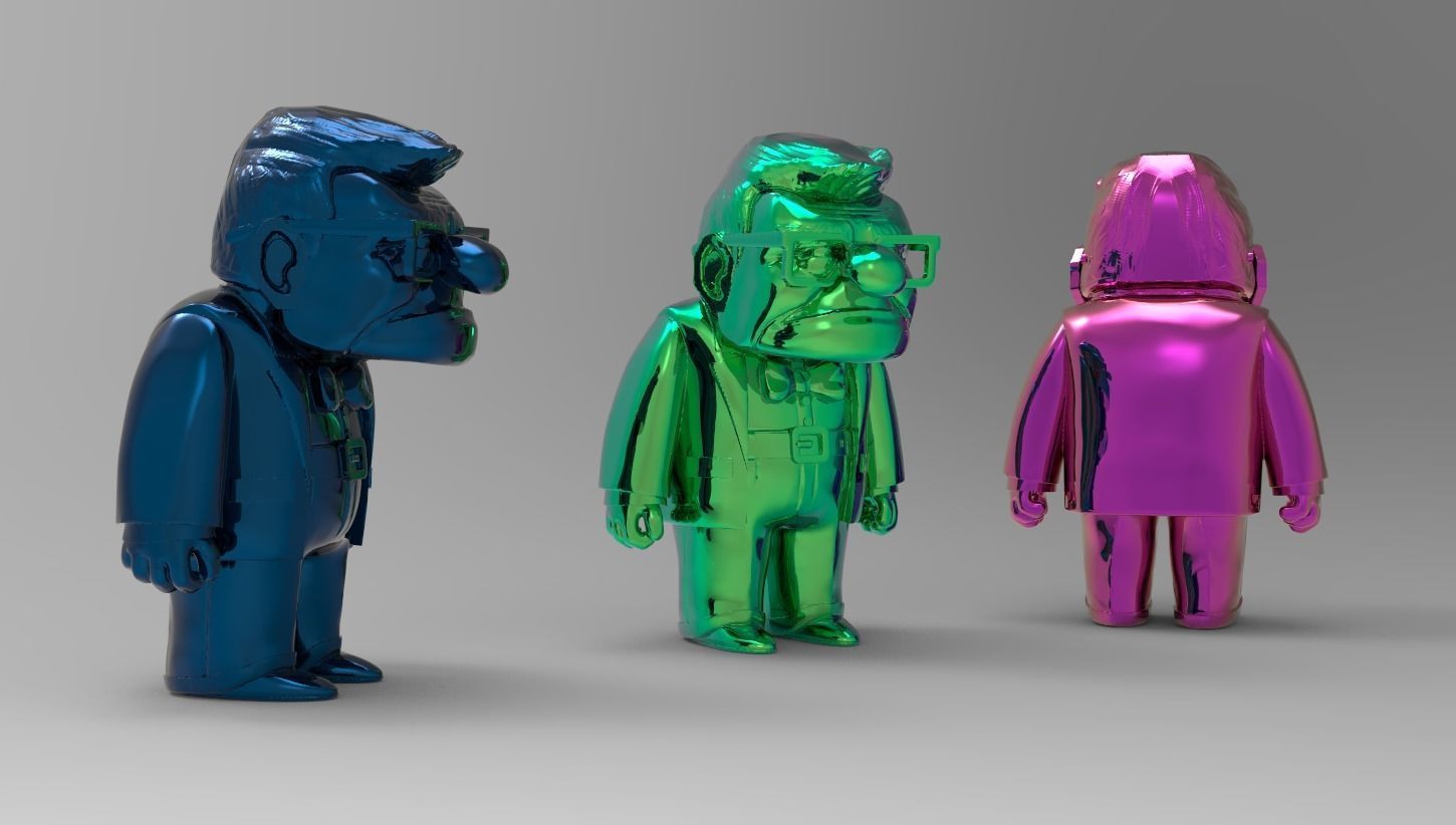 Carl Fredricksen UP 3D model 3D printable | CGTrader