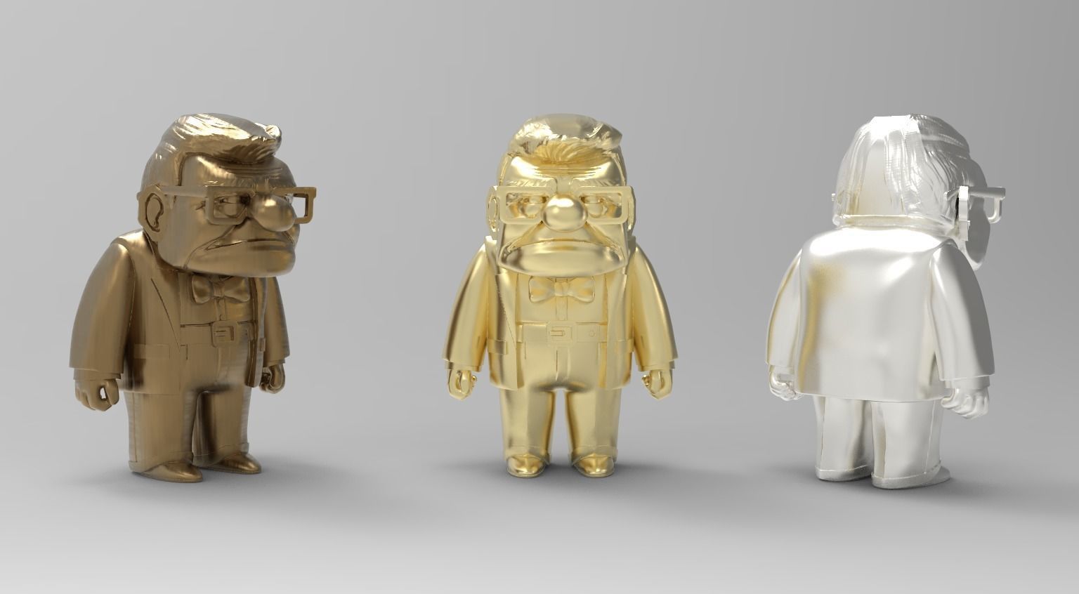 Carl Fredricksen UP 3D model 3D printable | CGTrader
