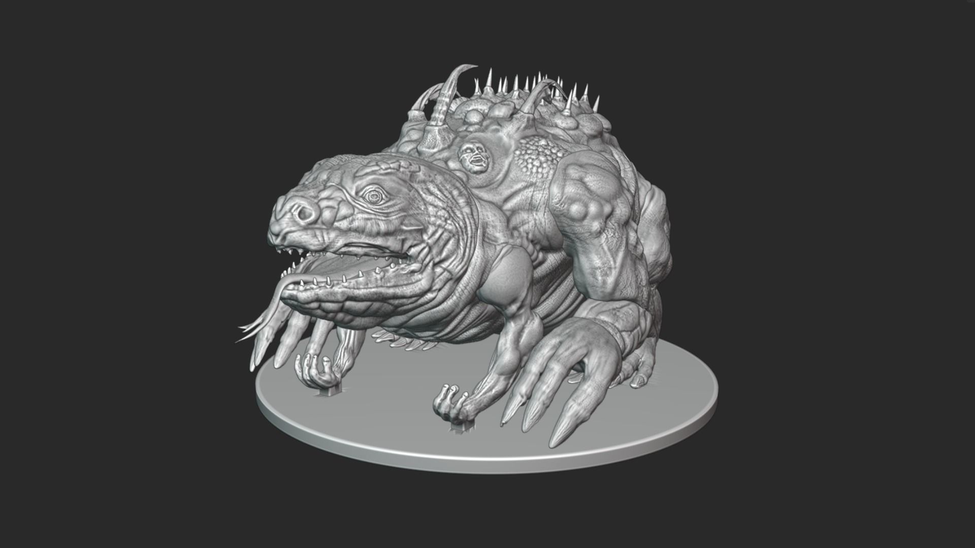 Giant Toad - Creature 3D Print 3D model 3D printable | CGTrader