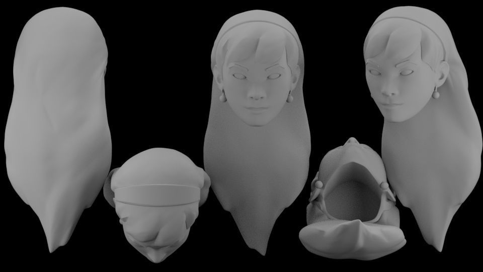 POWER RANGER HUMAN FORM HEAD SCULPT 3D model 3D printable | CGTrader