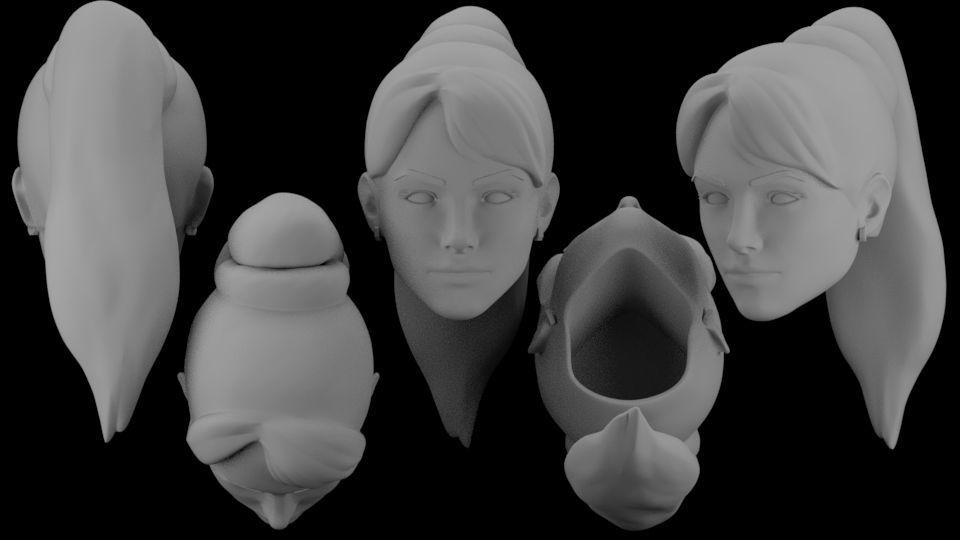 POWER RANGER HUMAN FORM HEAD SCULPT 3D model 3D printable | CGTrader